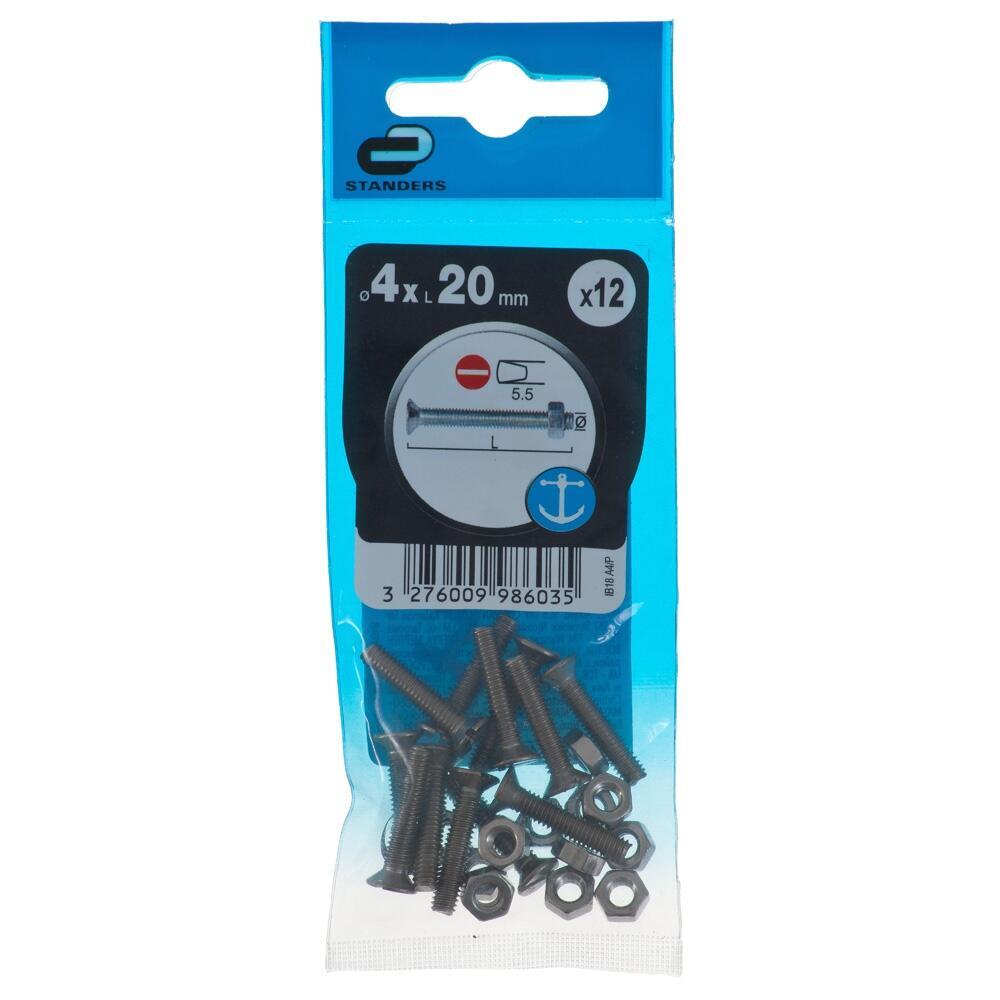 Śruba 4 x 20 mm 12 szt. Standers - Leroy Merlin