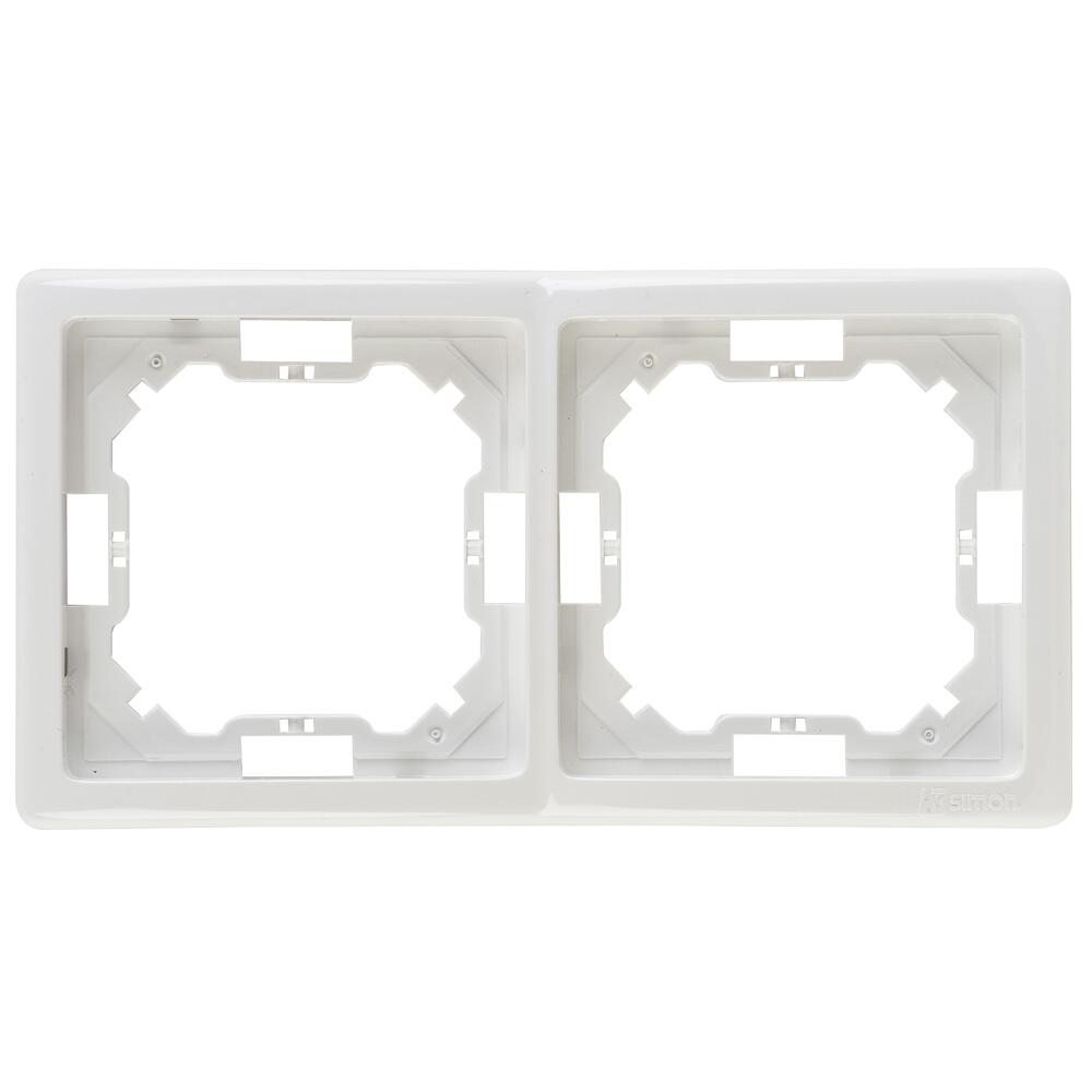 Ramka podwójna SIMON BASIC Biały KONTAKT SIMON - Leroy Merlin
