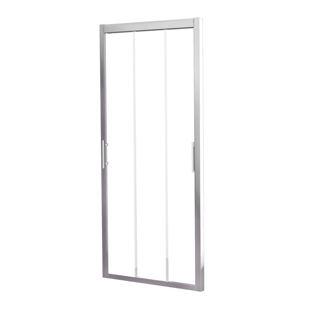 Porta doccia scorrevole Elyt L 90 x H 190cm, Sp. 6 mm in vetro profilo ...
