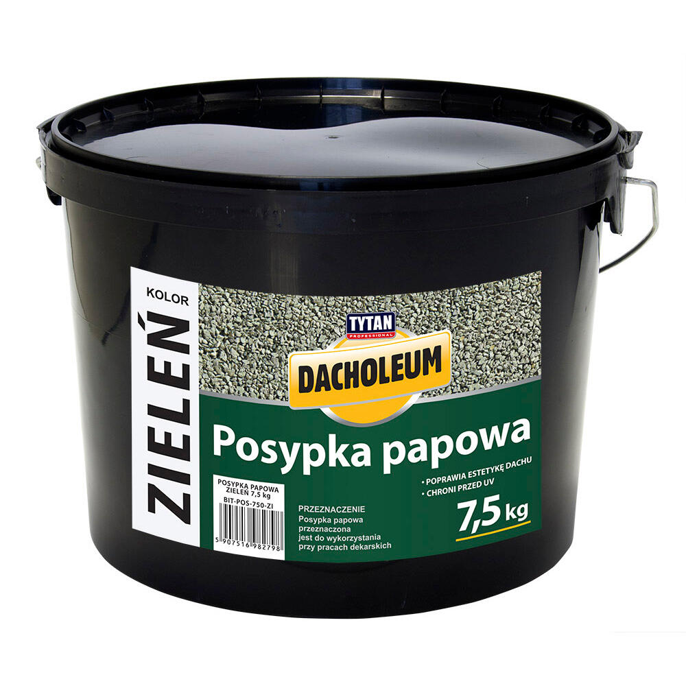 Posypka papowa DACHOLEUM Zielona 7,5 kg TYTAN - Leroy Merlin