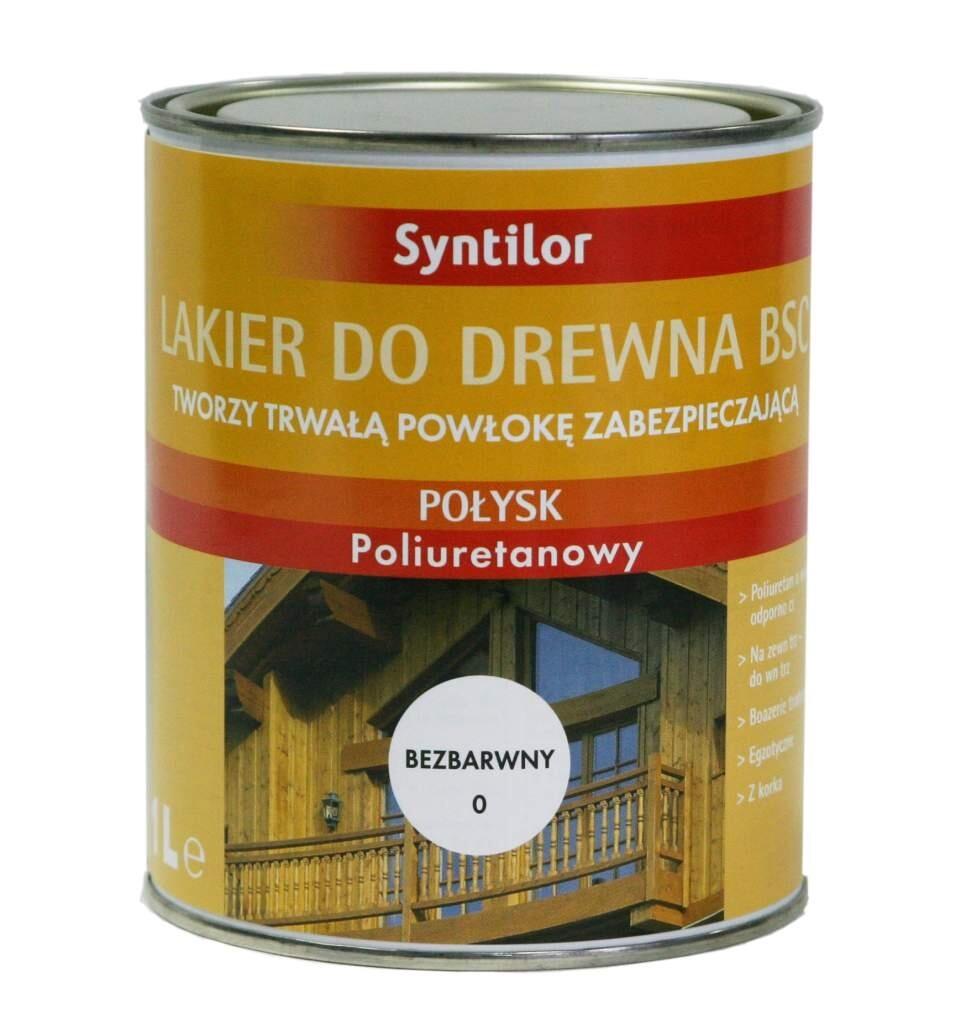 Lakier zewnętrzny do drewna BSC 1 l Bezbarwny Połysk SYNTILOR - Leroy ...