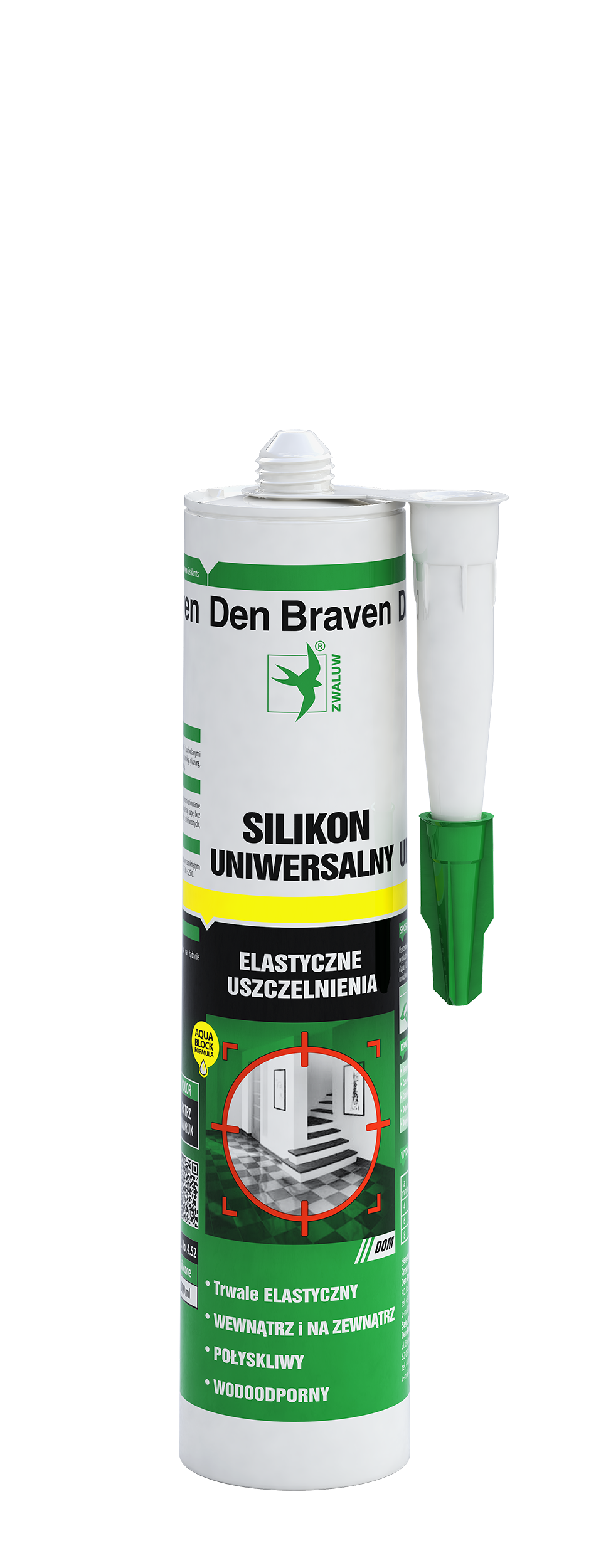 Silikon UNIWERSALNY kolor Bezbarwny 280 ml ml DEN BRAVEN - Leroy Merlin