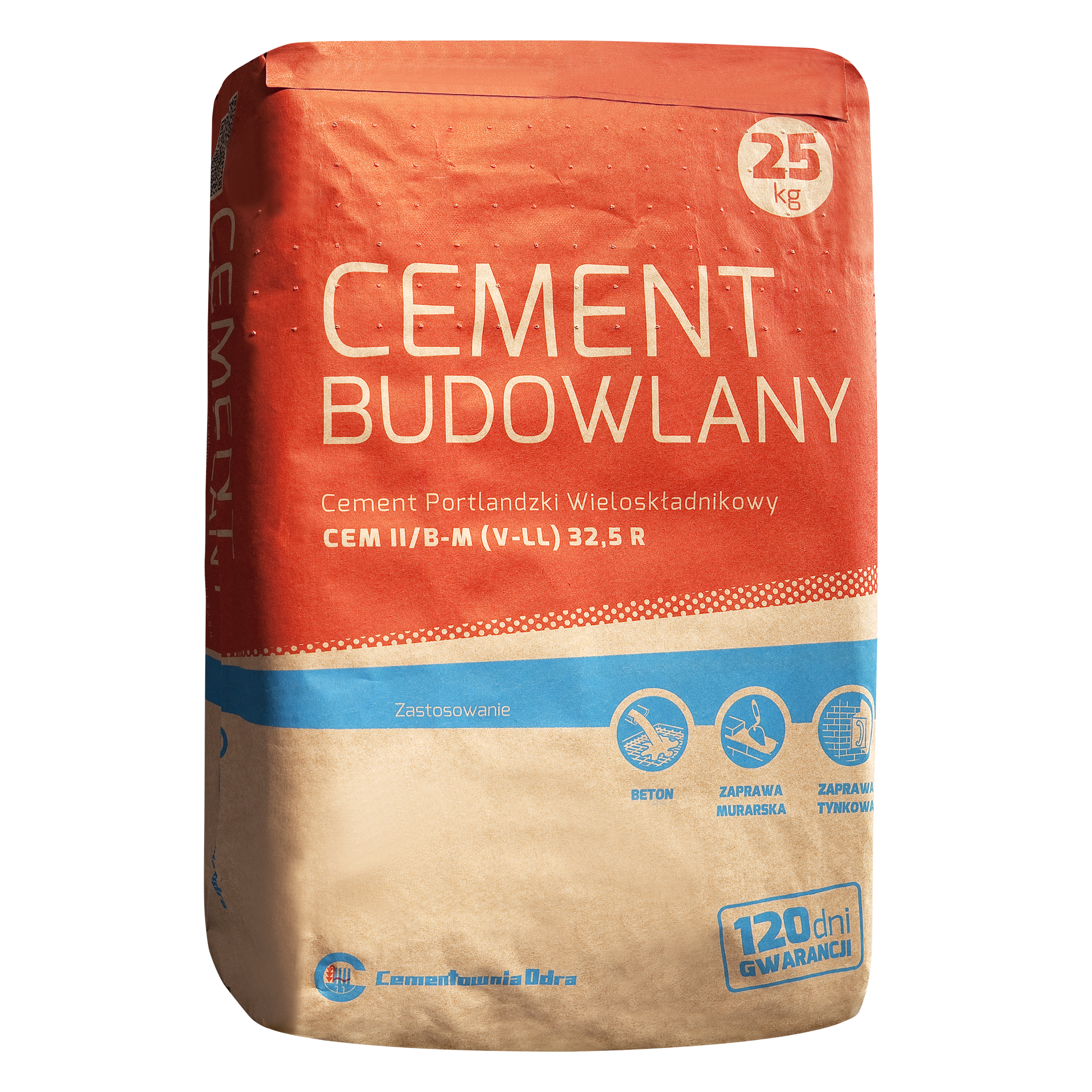 Cement budowlany CEM II/B-M (V-LL) 32,5 R 25 kg ODRA OPOLE - Leroy Merlin