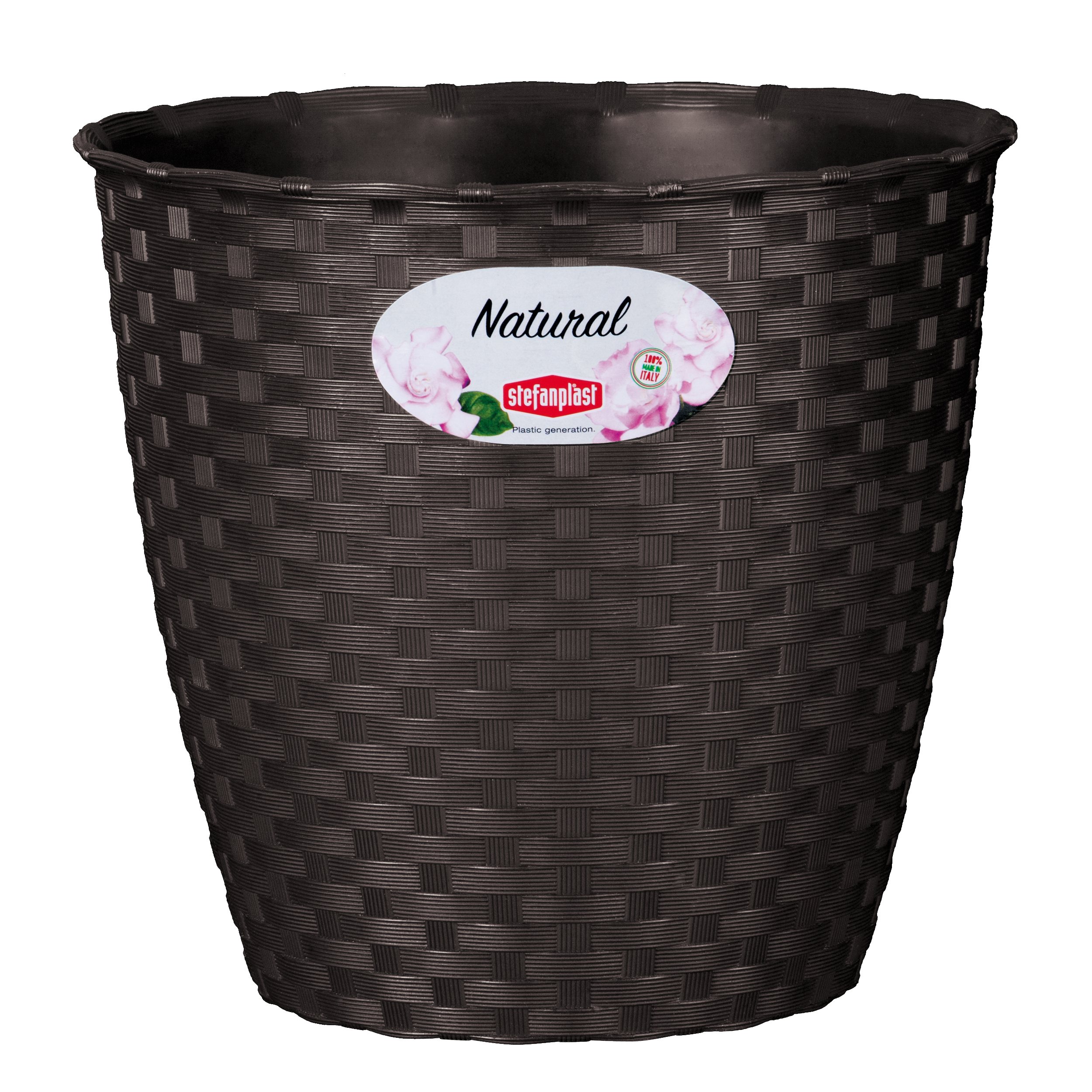 Embellecedor para macetas de resina HERSTERA GARDEN marrón 24x22 cm ...