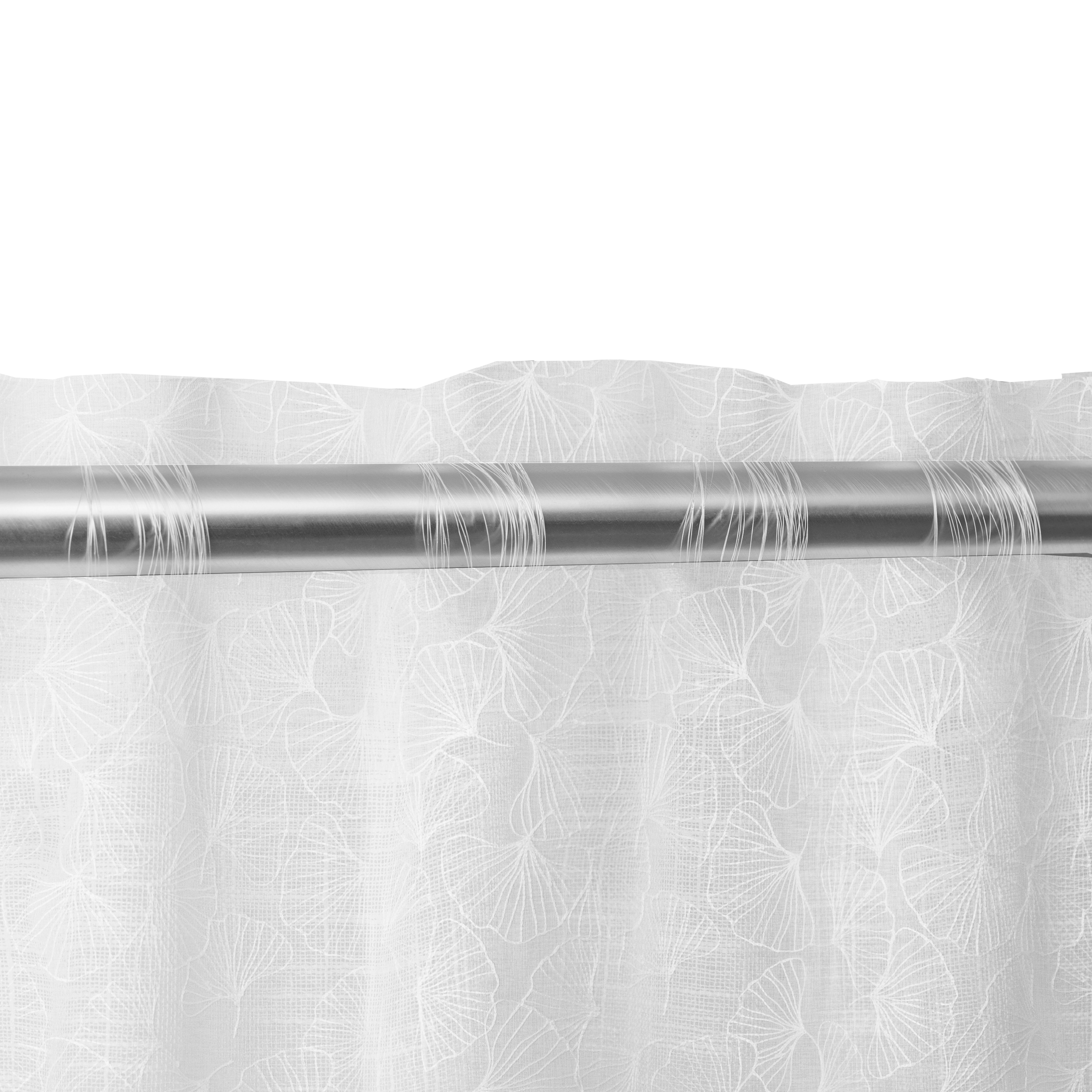 Visillo cinta frunce Kyliam INSPIRE flor blanco de 280x280cm | Leroy Merlin