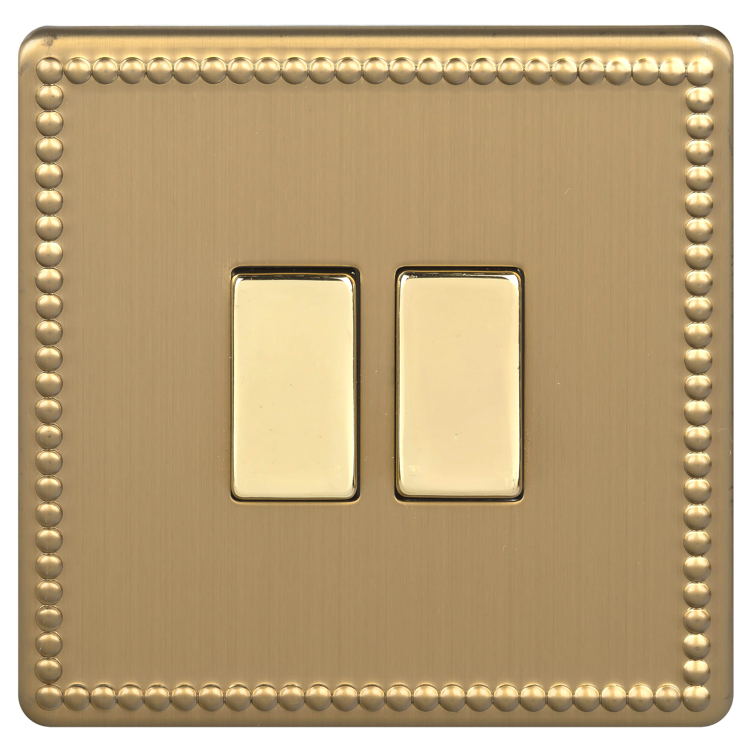 Włącznik podwójny VARILIGHT OLD Mosiądz Szlifowany VARILIGHT - Leroy Merlin