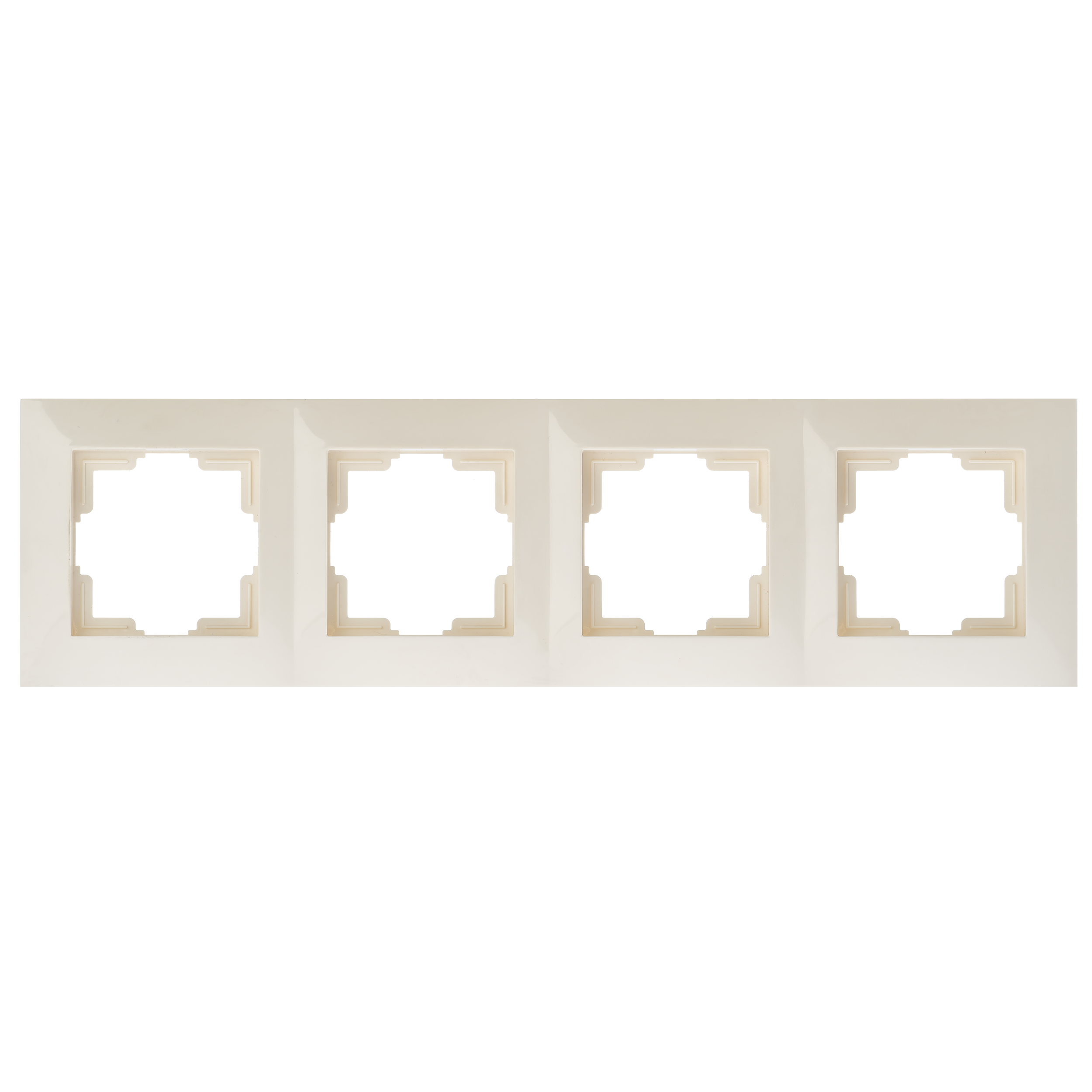 Ramka poczwórna CARLA Kremowy ELEKTRO-PLAST - Leroy Merlin