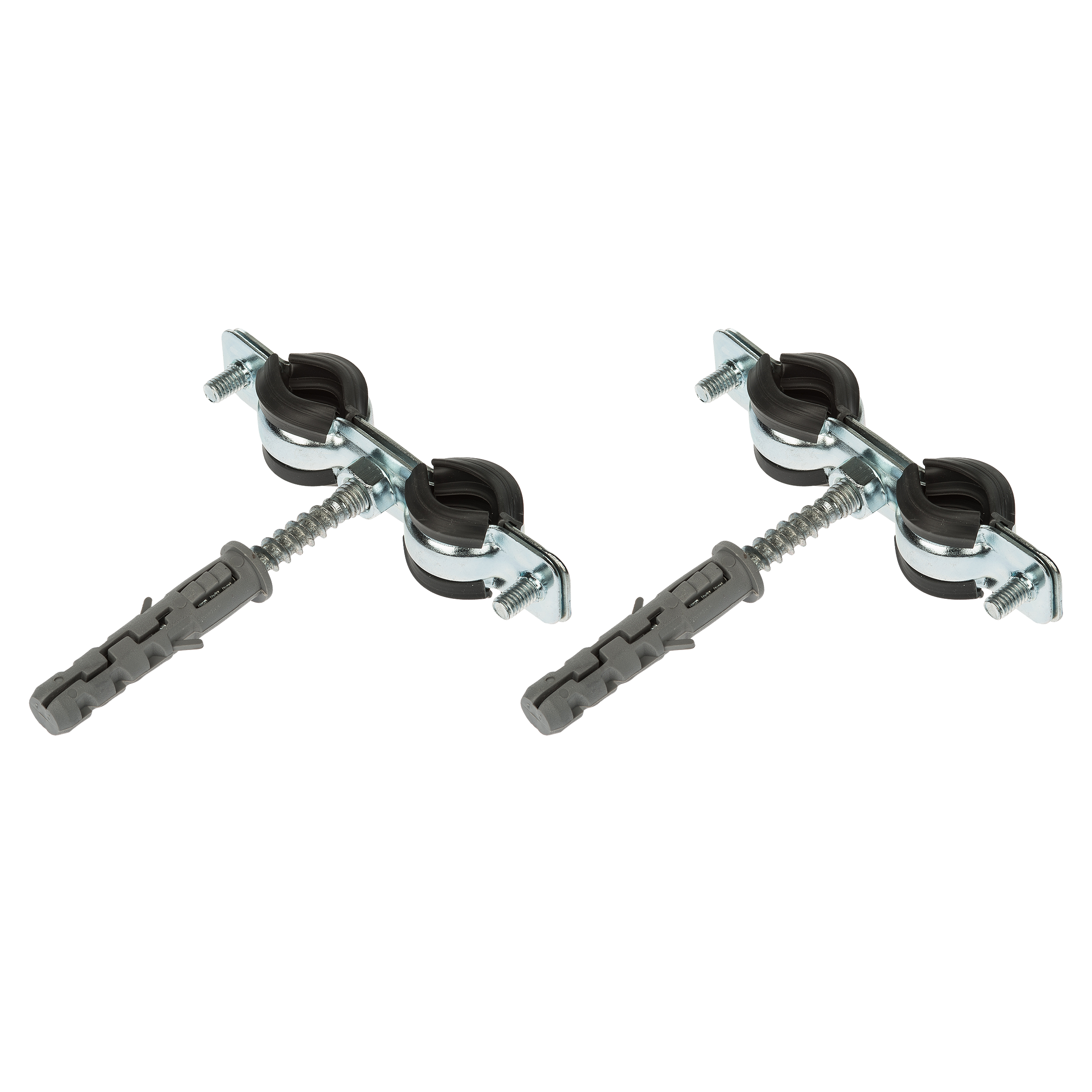 Obejma podwójna do rur URGU 1/2" wkładem gumowym 2 sztuki EXPERT ...