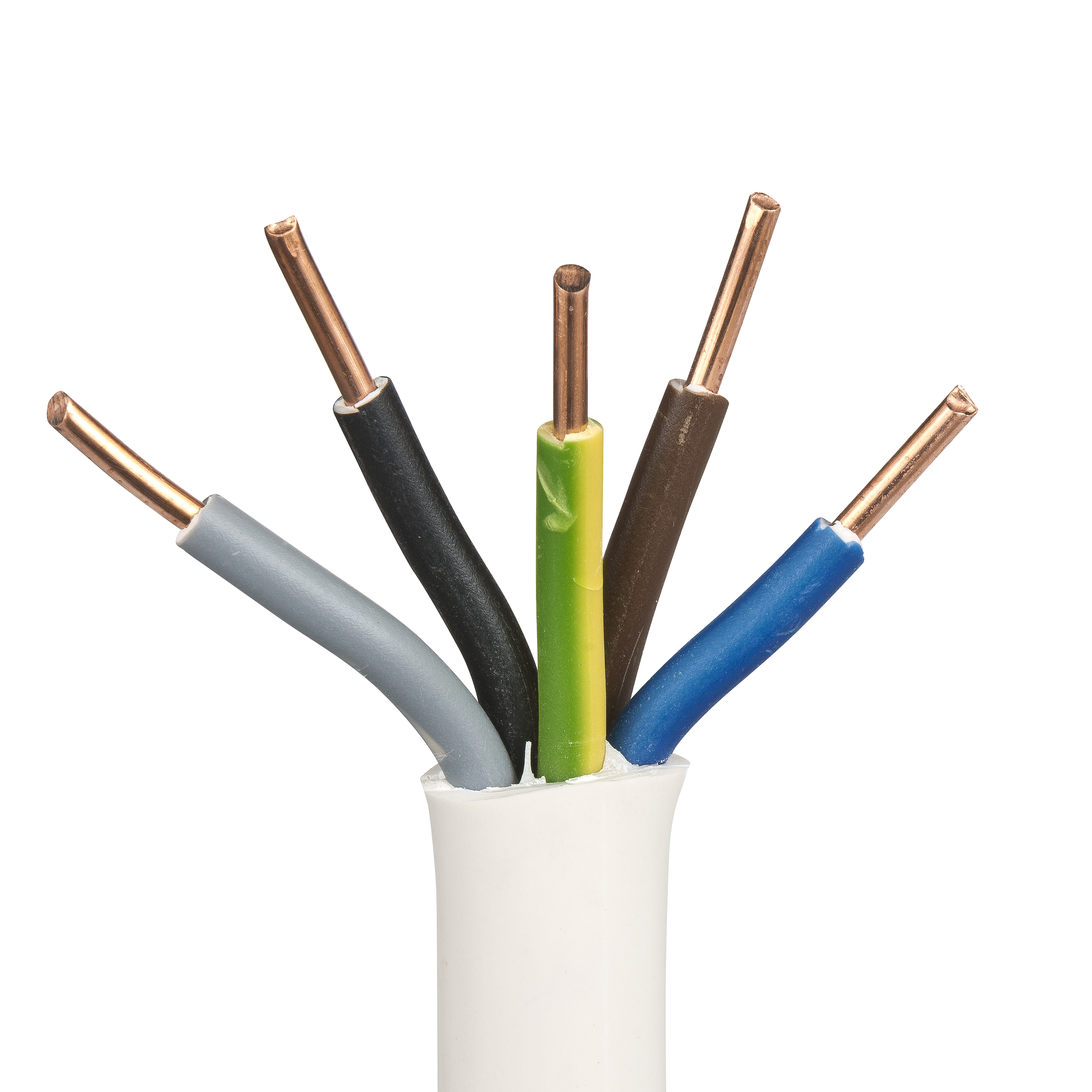 Przewód elektryczny YDY 5 X 2.50 450 / 750V AKS ZIELONKA - Leroy Merlin