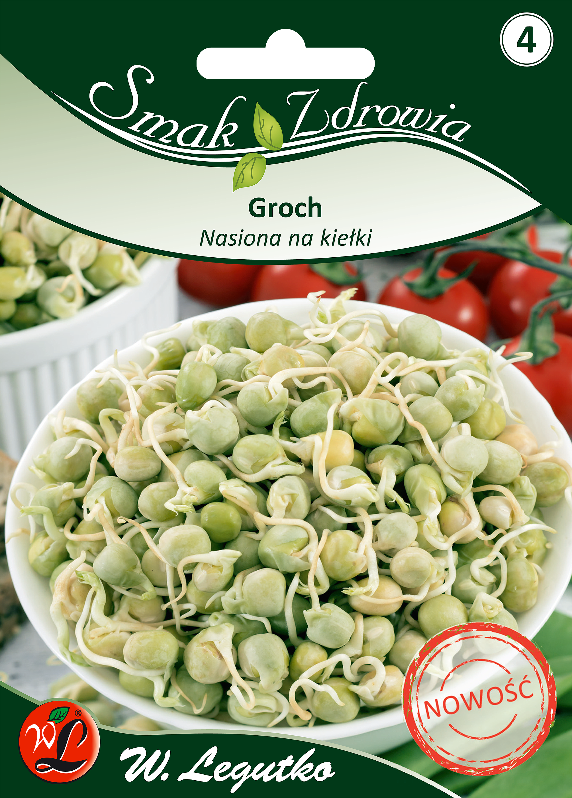 Groch nasiona na kiełki 50 g W. Legutko - Leroy Merlin