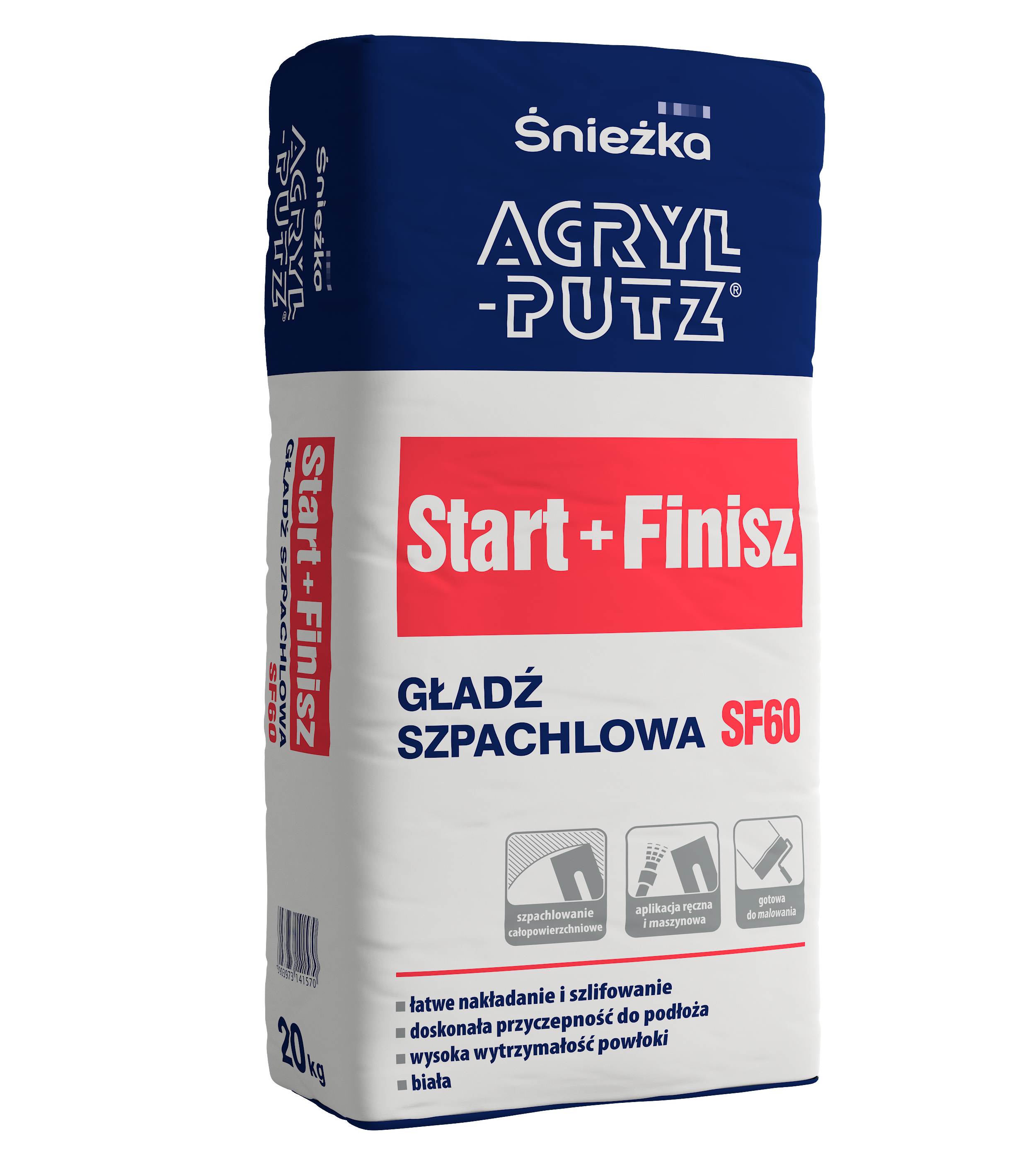 Gładź szpachlowa Acryl Putz Start+Finish 20 kg - Leroy Merlin
