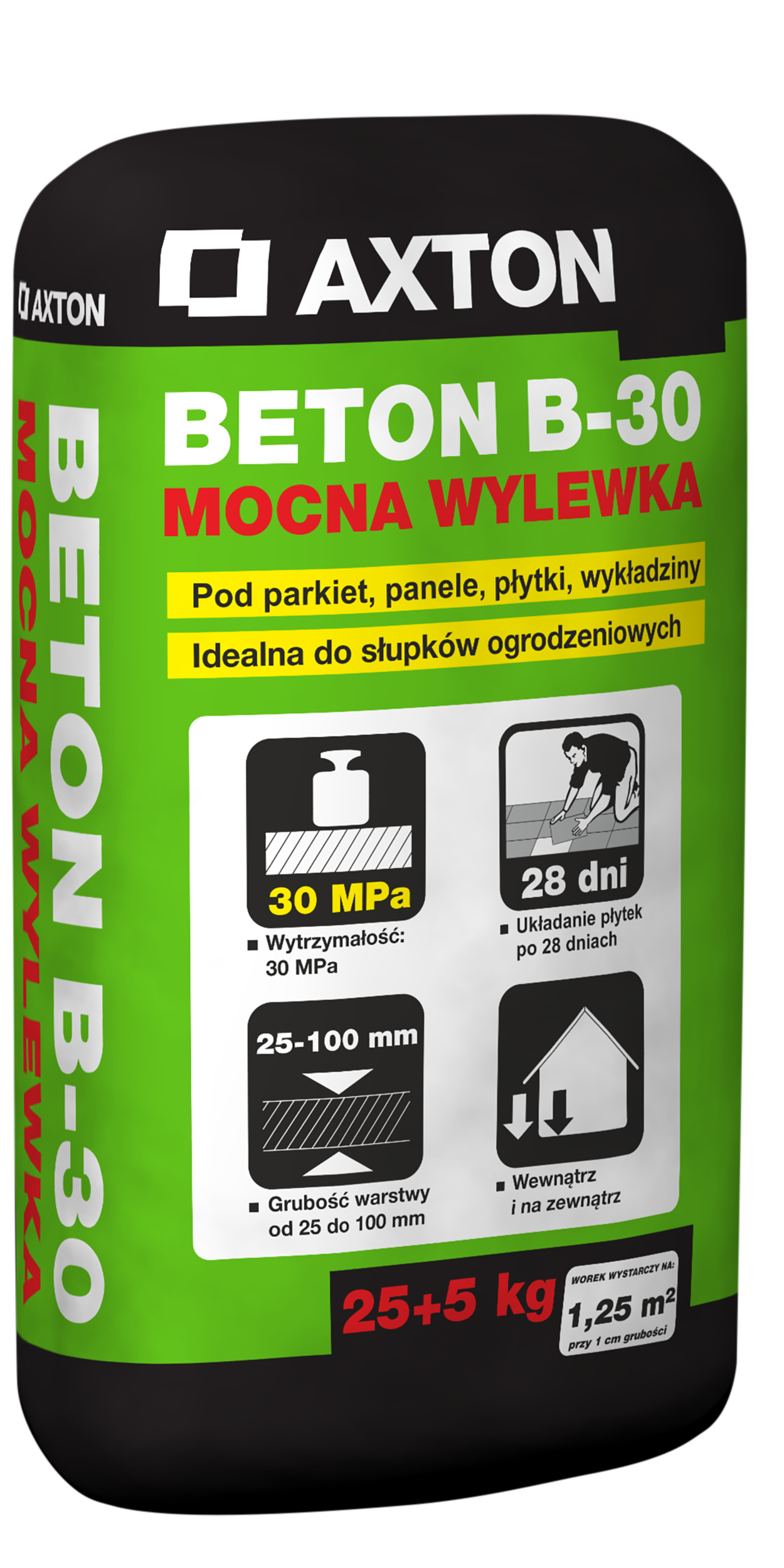 Beton B30 25+5 kg Axton - Leroy Merlin