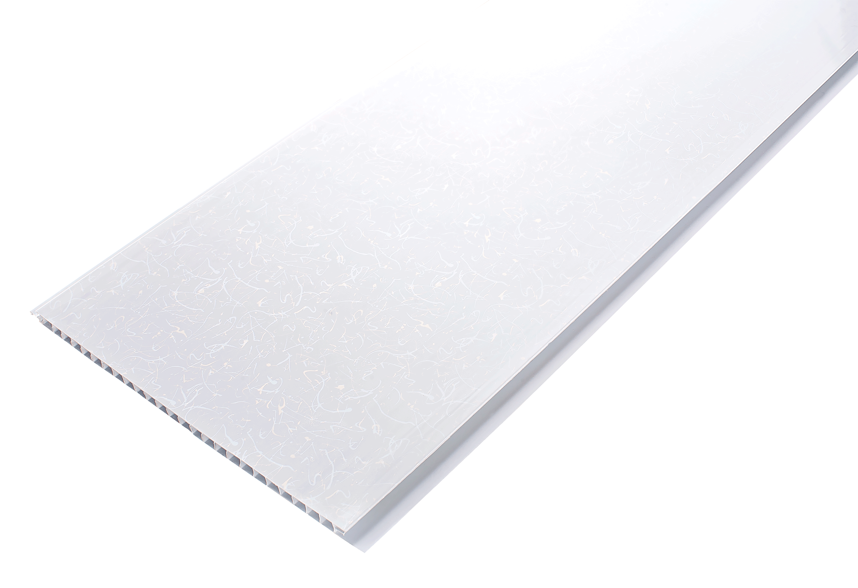 Panel ścienny PCV Abstraction Biały - Leroy Merlin