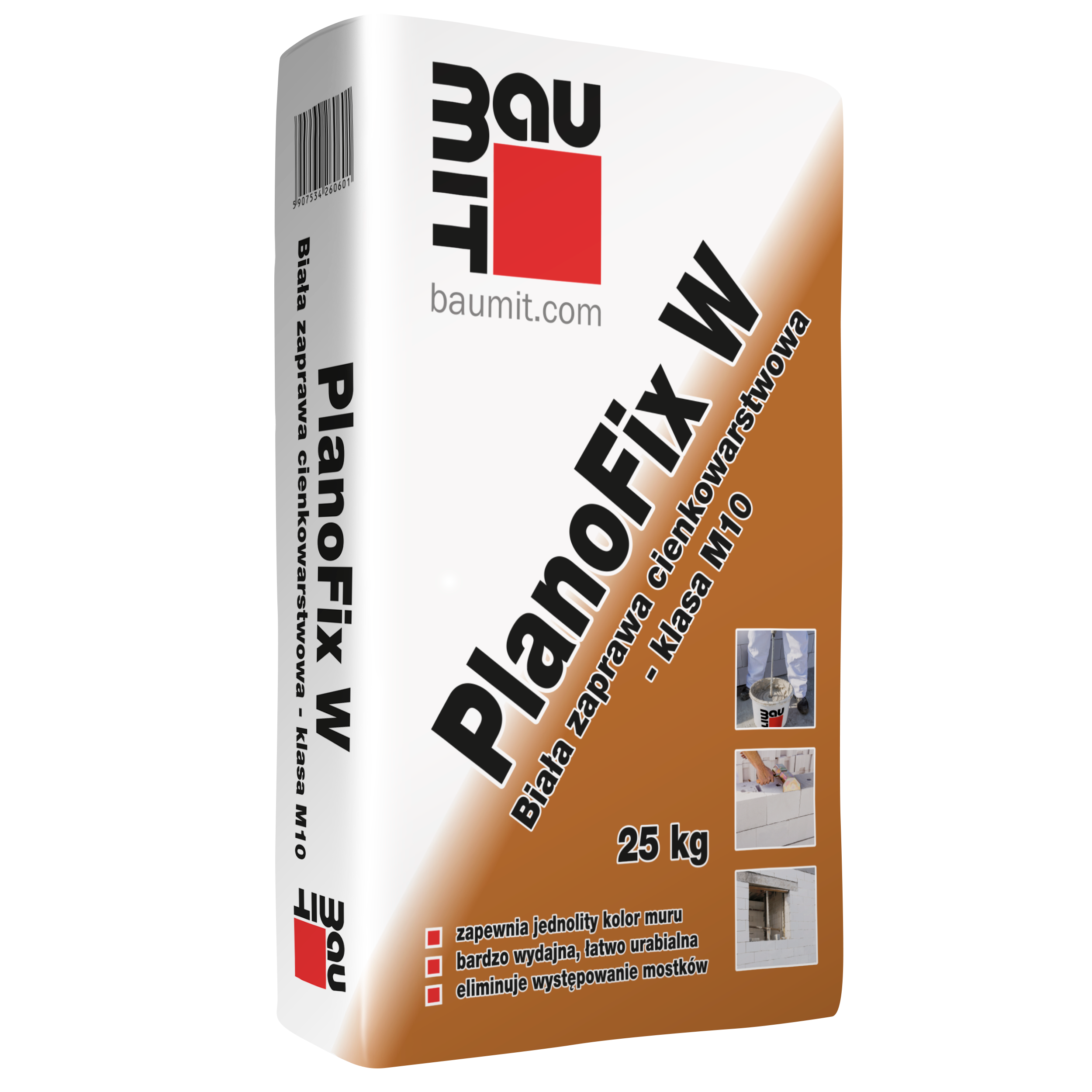 Zaprawa murarska cienkowarstwowa PLANOFIX W 25 kg BAUMIT - Leroy Merlin