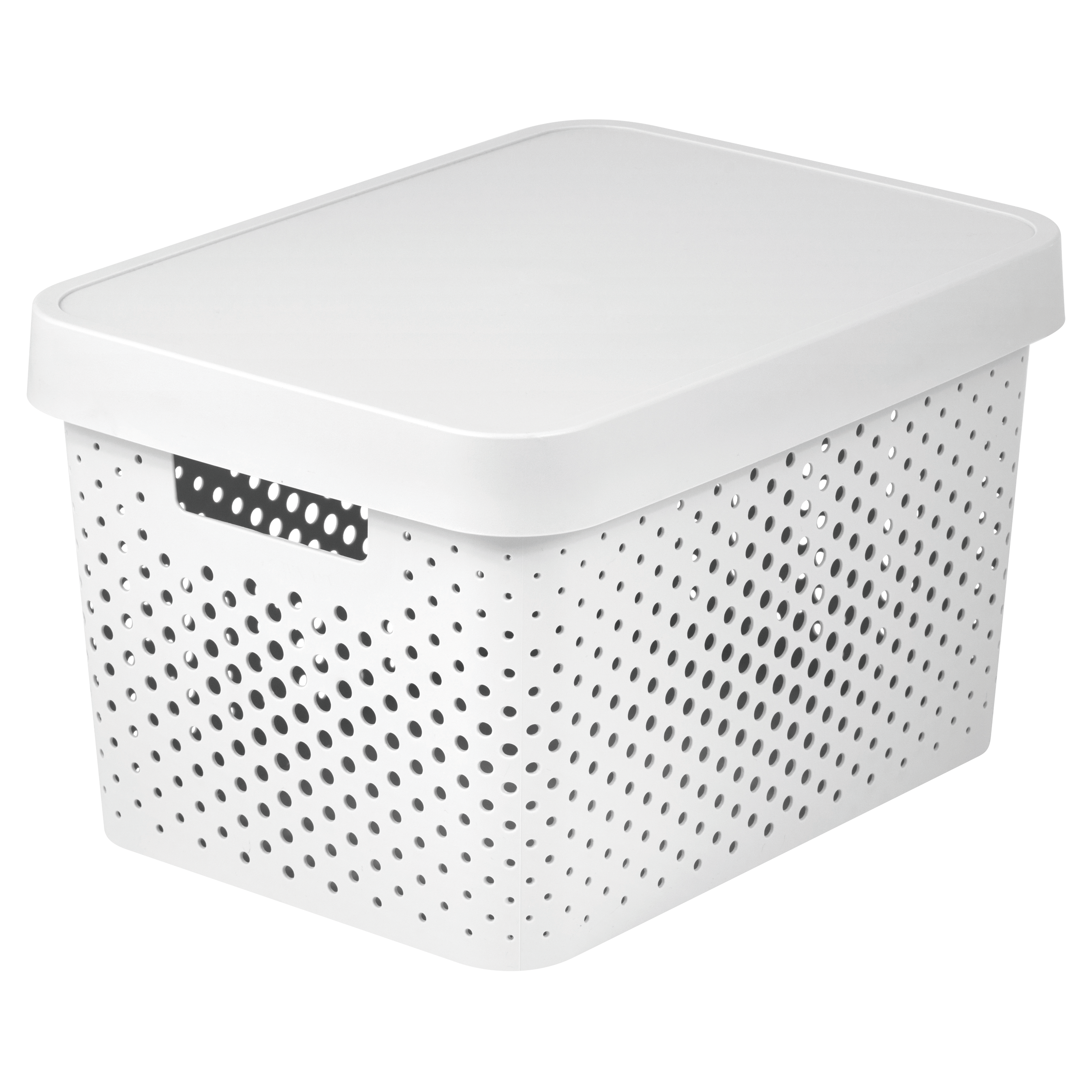 Pojemnik z pokrywą Infinity ażurowy 17 l 36 x 27 x 22 cm Curver - Leroy ...