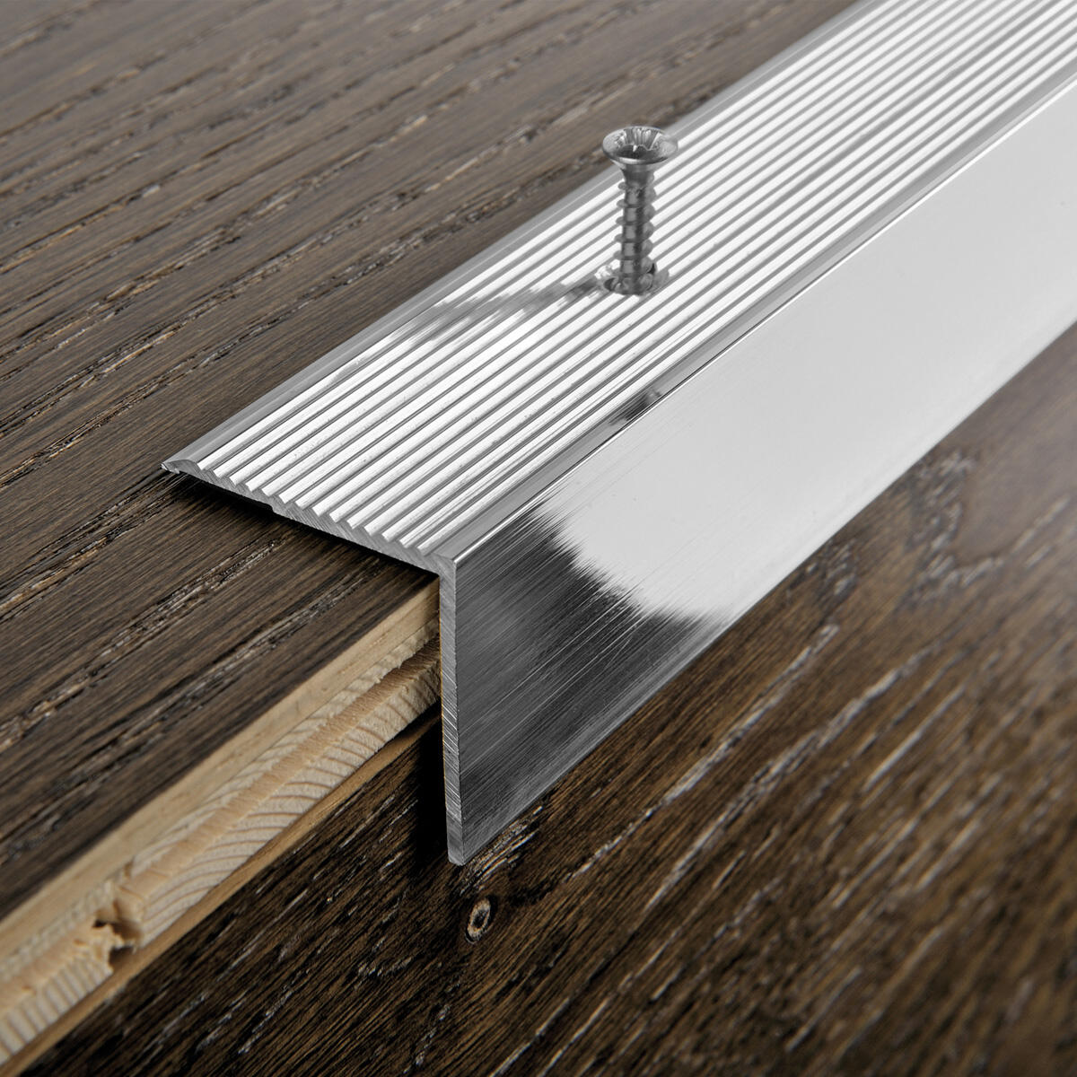 Profilo angolare esterno in alluminio Prowalk argento L 2.7 m x L 3 cm ...