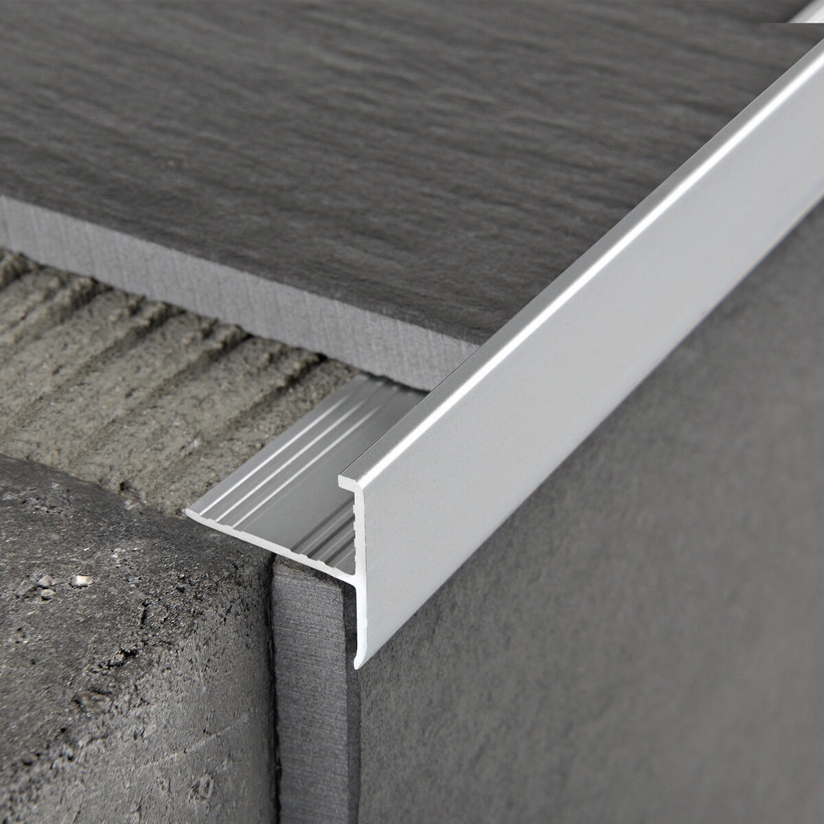 Profilo angolare esterno Protermstep All in alluminio argento Sp 10mm x ...