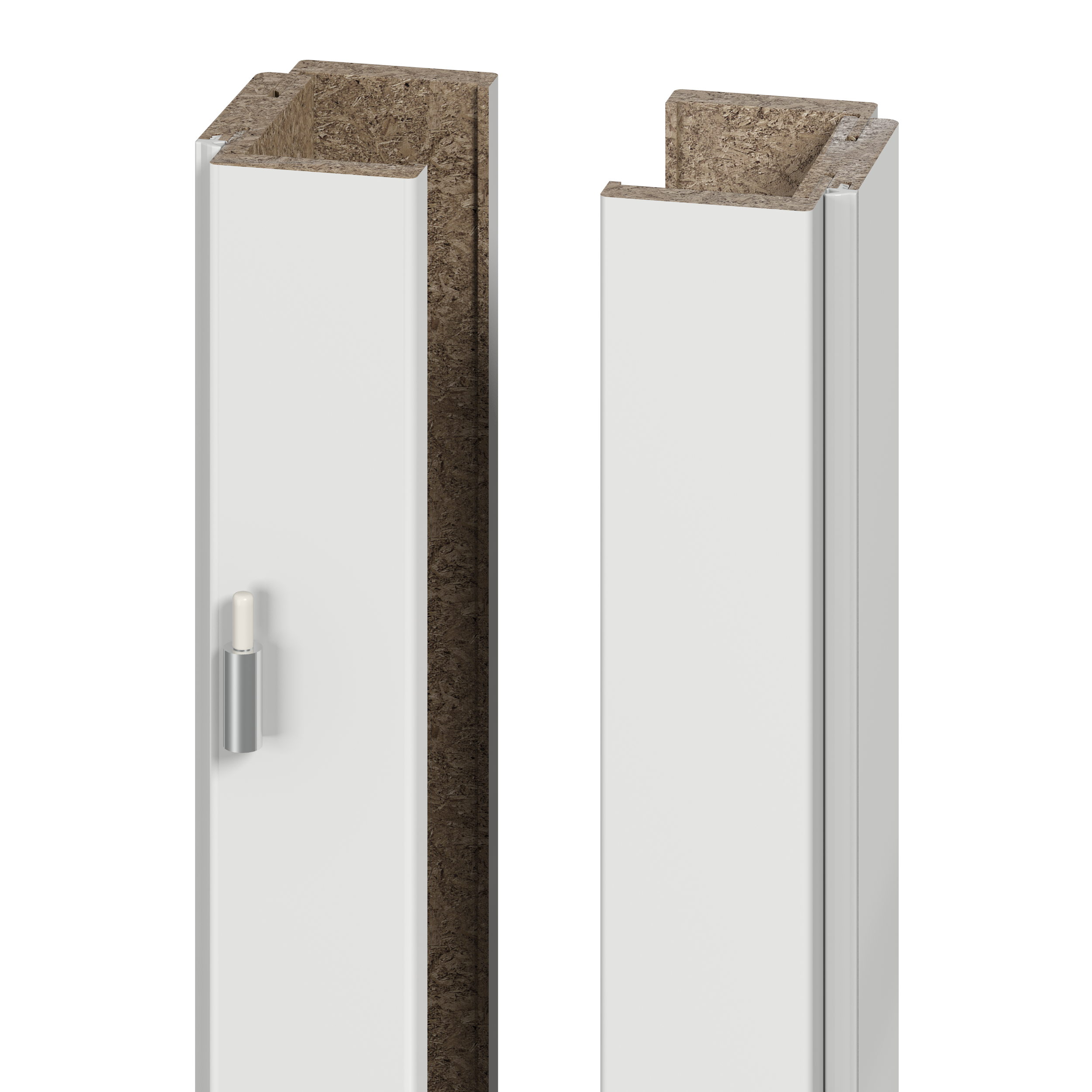 Baza lewa ościeżnicy regulowanej Trim Biała 95 - 115 mm - Leroy Merlin