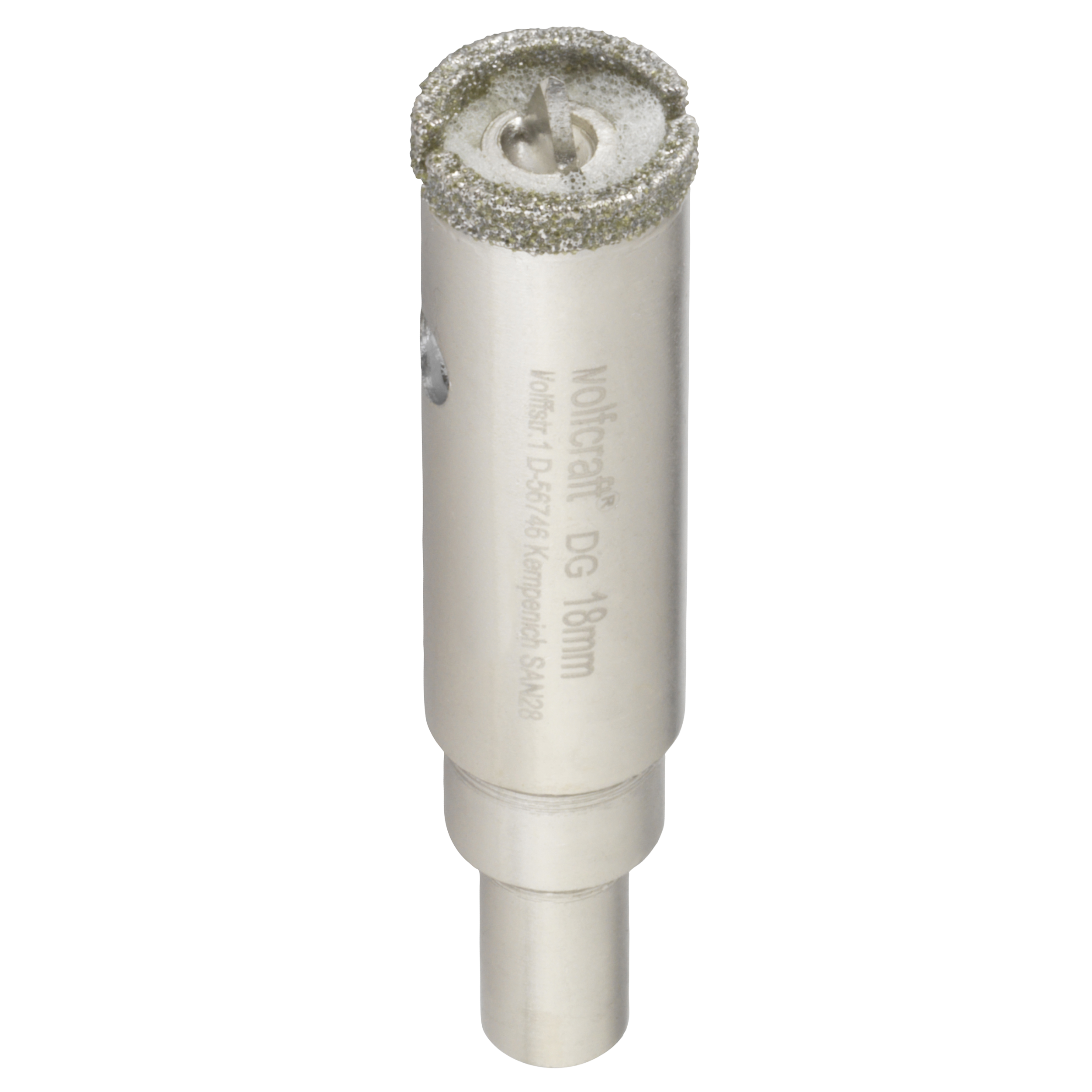 Corona diamante WOLFCRAFT de 18 mm de diámetro cilíndrica | Leroy Merlin