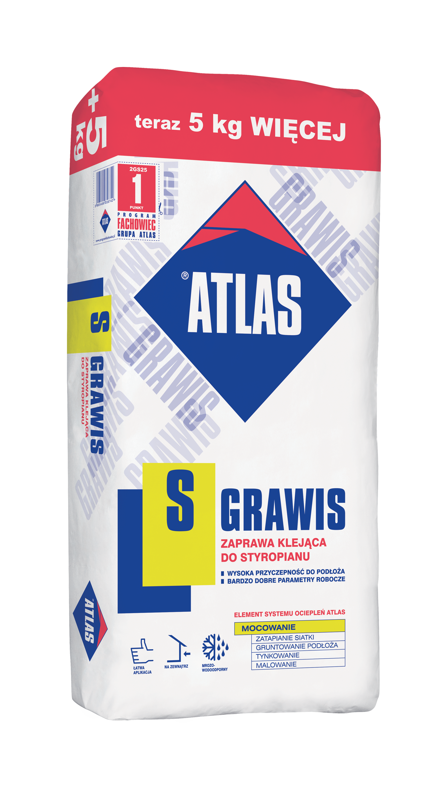 Zaprawa klejąca do styropianu i XPS GRAWIS S 25 kg + 5 kg ATLAS - Leroy ...
