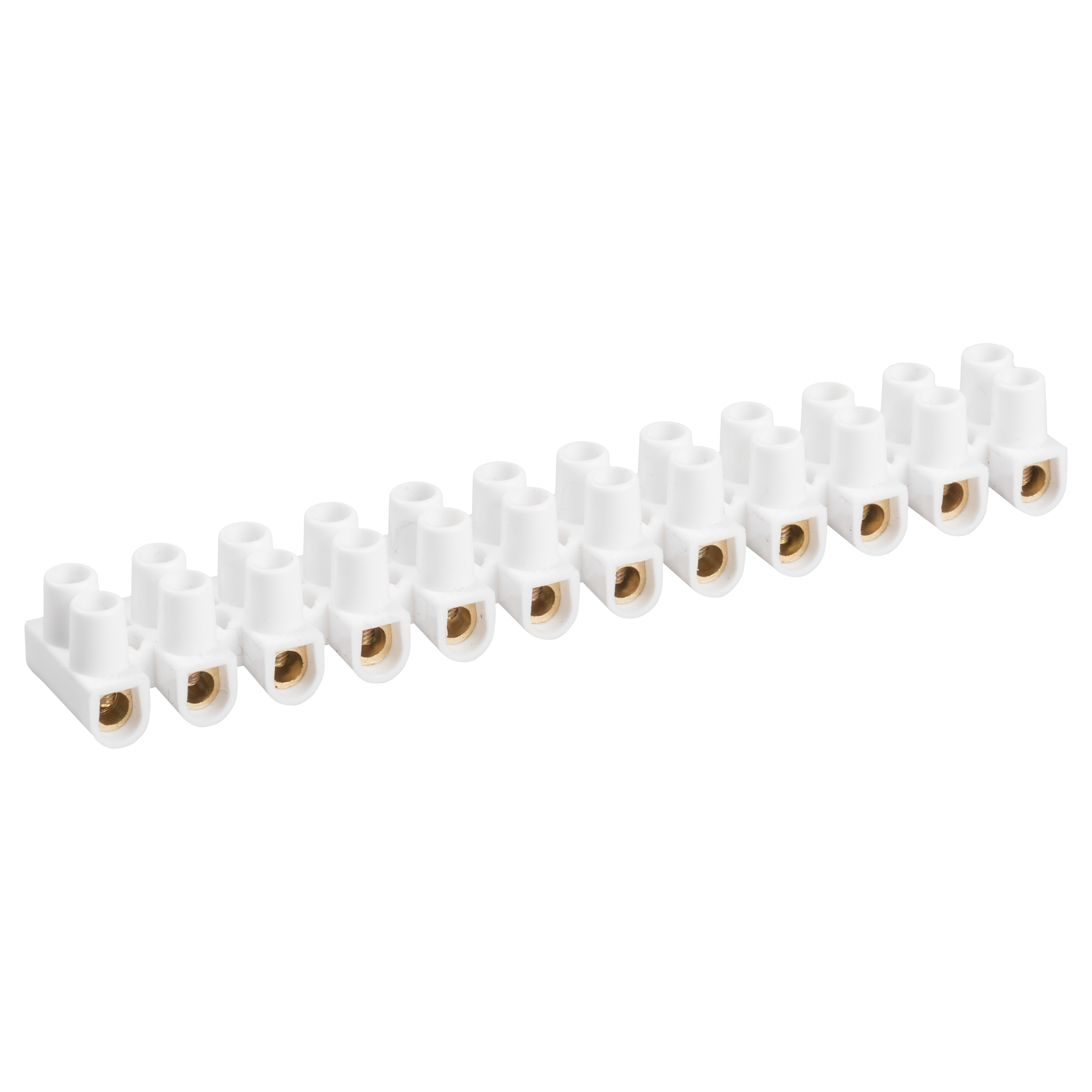 Regleta de conexiones de 12 polos hasta 6 mm² blanca | Leroy Merlin