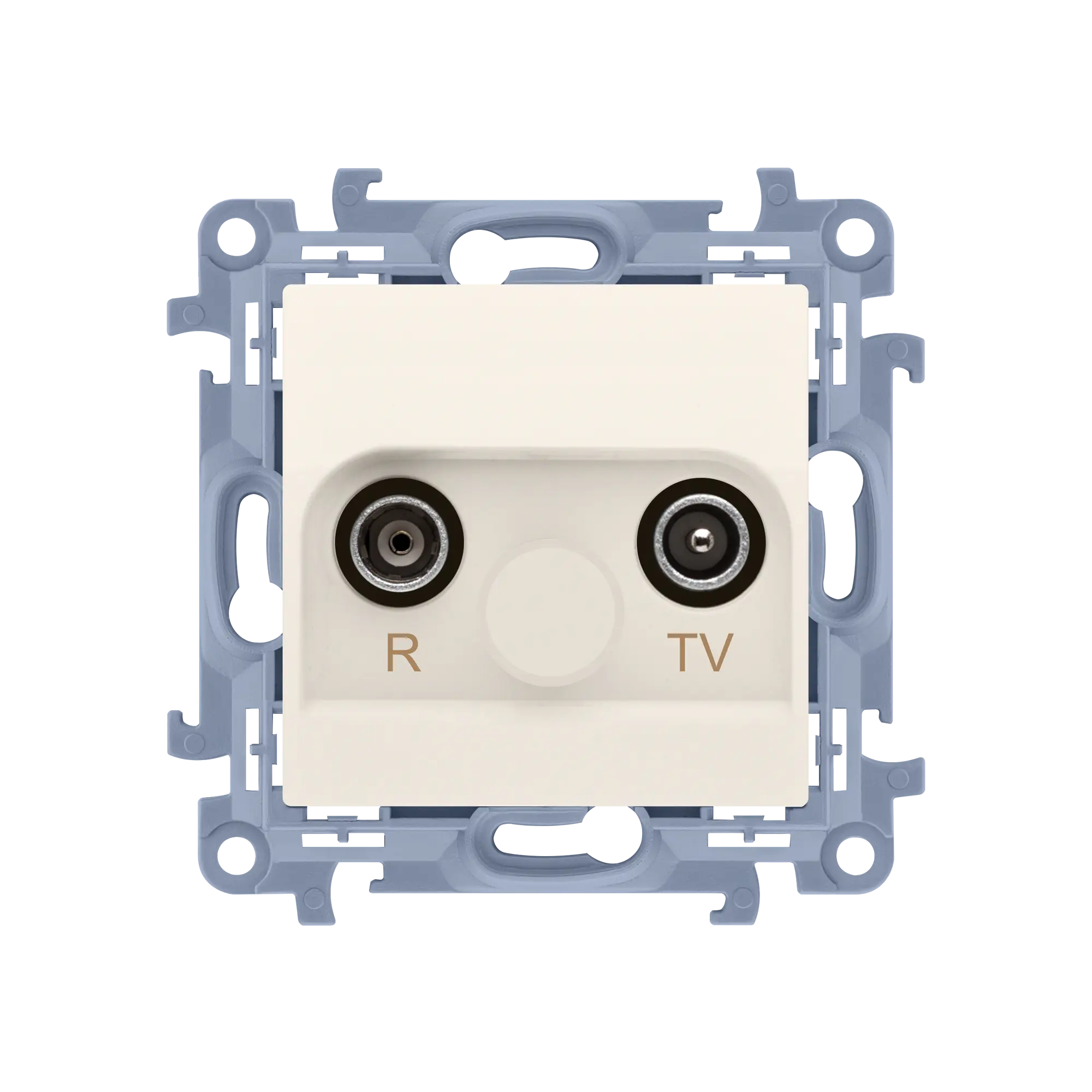 Gniazdo RTV przelotowe SIMON 10 Kremowy KONTAKT SIMON - Leroy Merlin