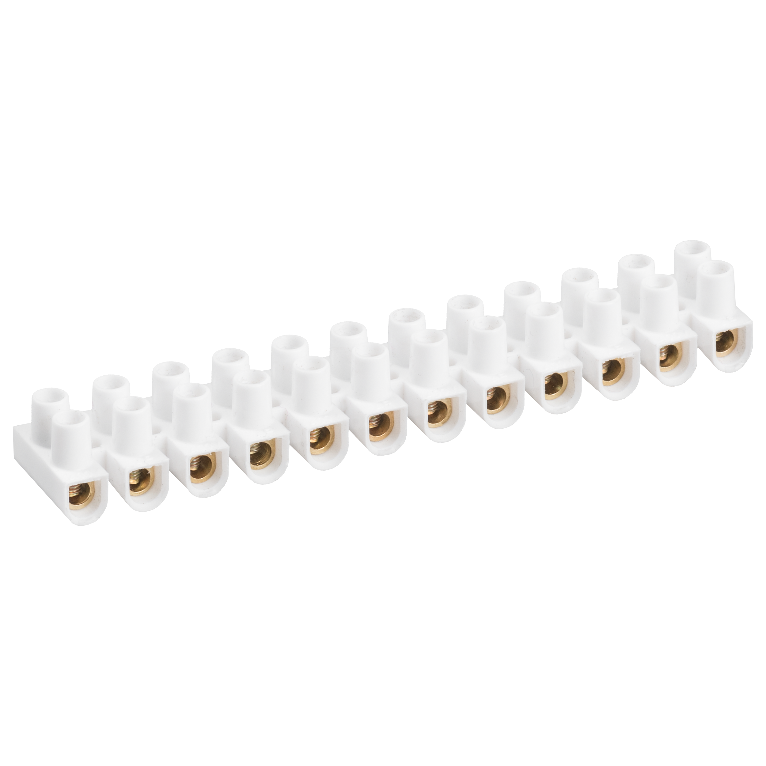 Regleta de conexiones de 12 polos hasta 4 mm² blanca | Leroy Merlin