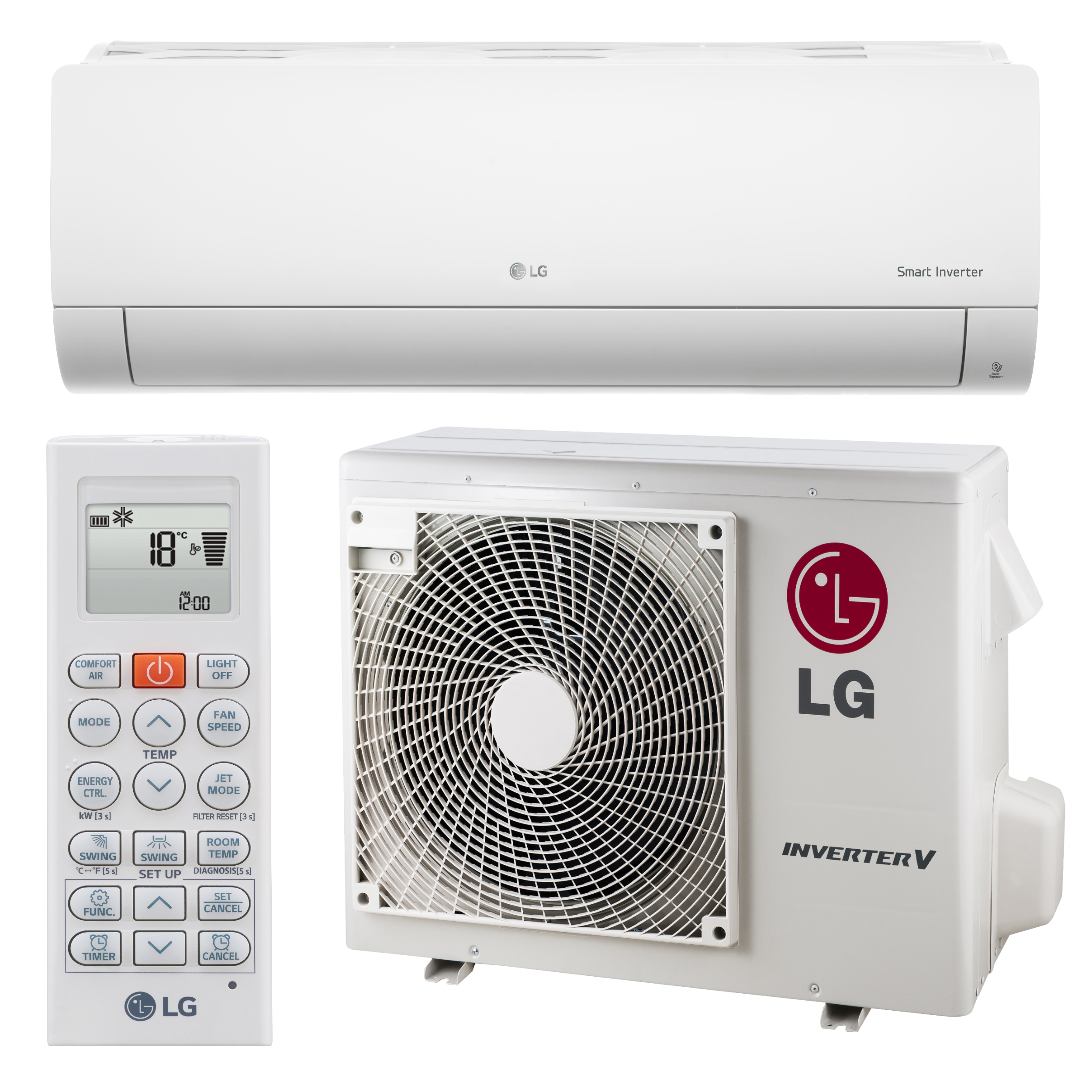 Klimatyzator SPLIT 24000 BTU P24EN.NSK / P24EN.UUE 6600 LG - Leroy Merlin