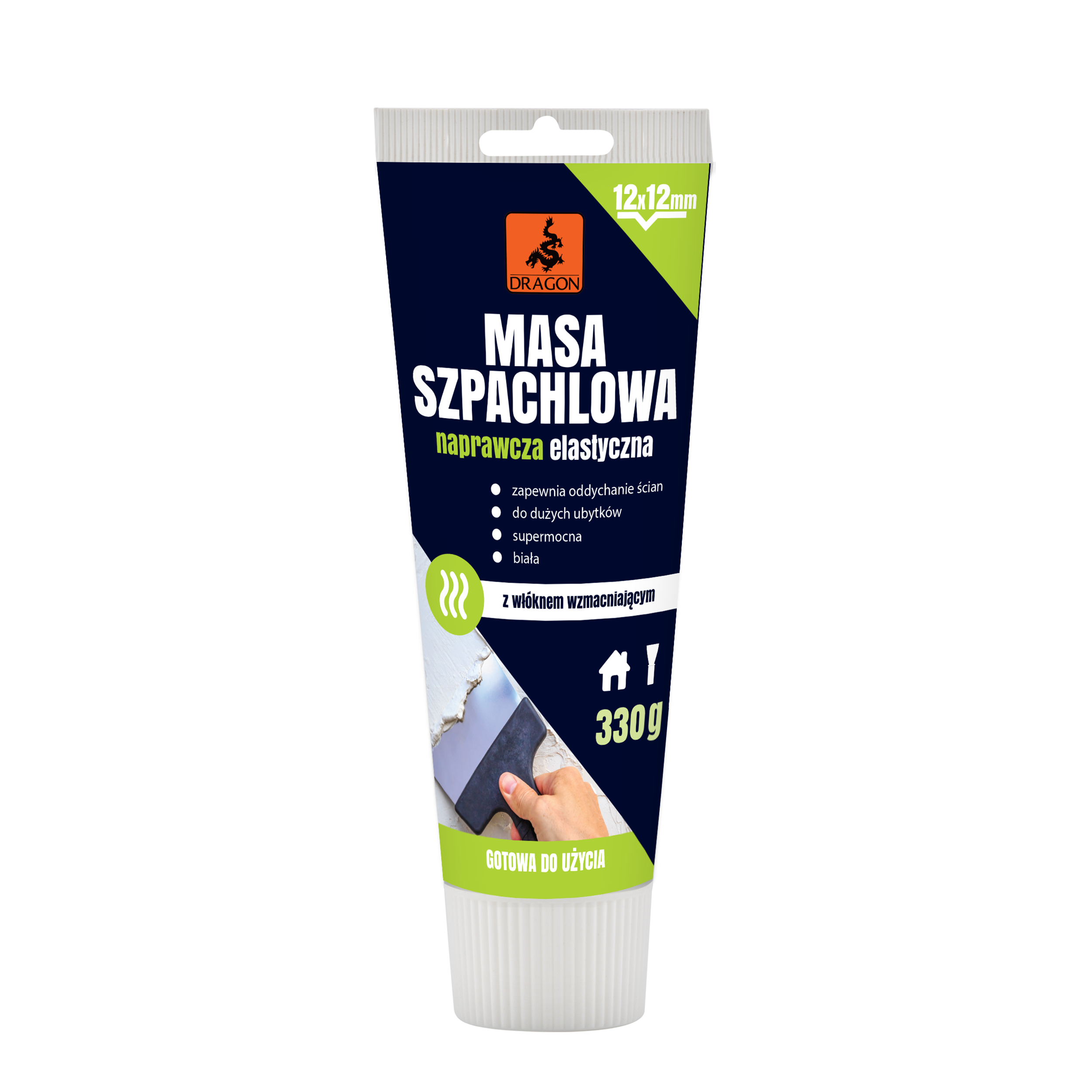 Masa szpachlowa naprawcza elastyczna akrylowa 330 g Dragon - Leroy Merlin