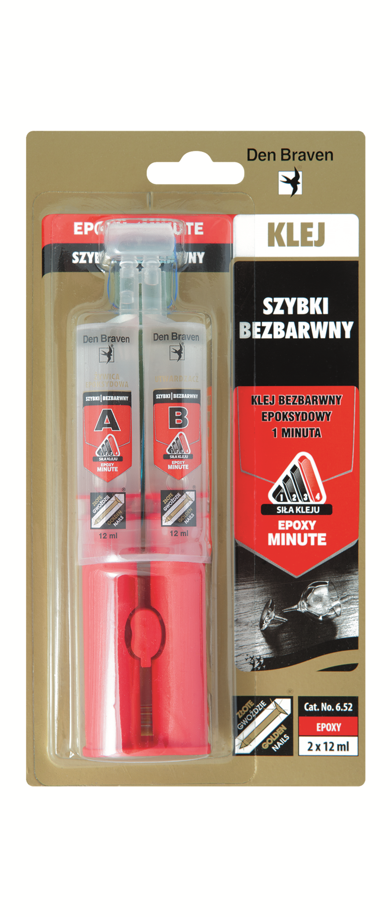Klej reperacyjny dwuskładnikowy EPOFIX-MINUTE 2 x 12 ml DEN BRAVEN ...