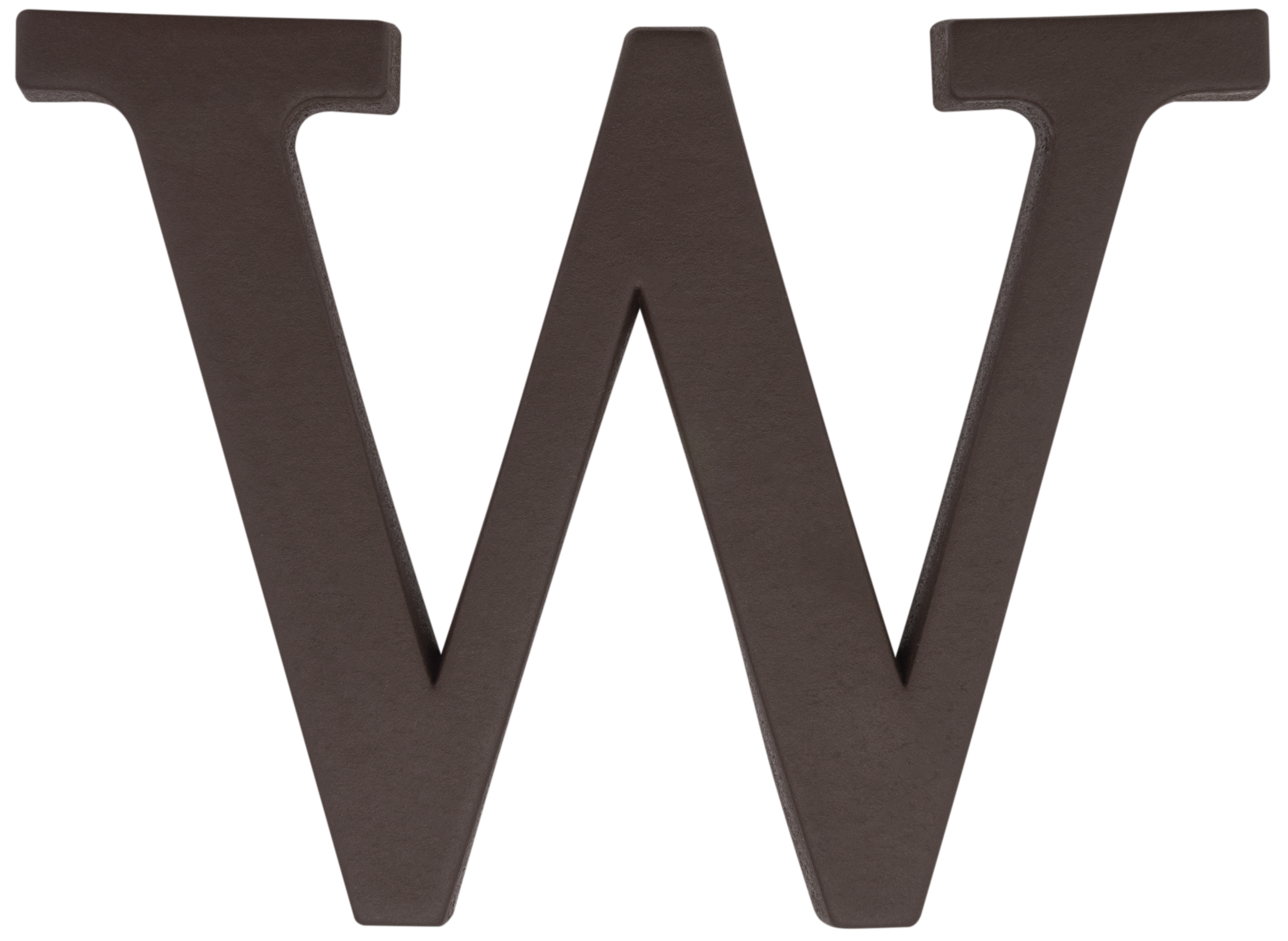 Litera W wys.9 cm plastikowa brązowa - Leroy Merlin