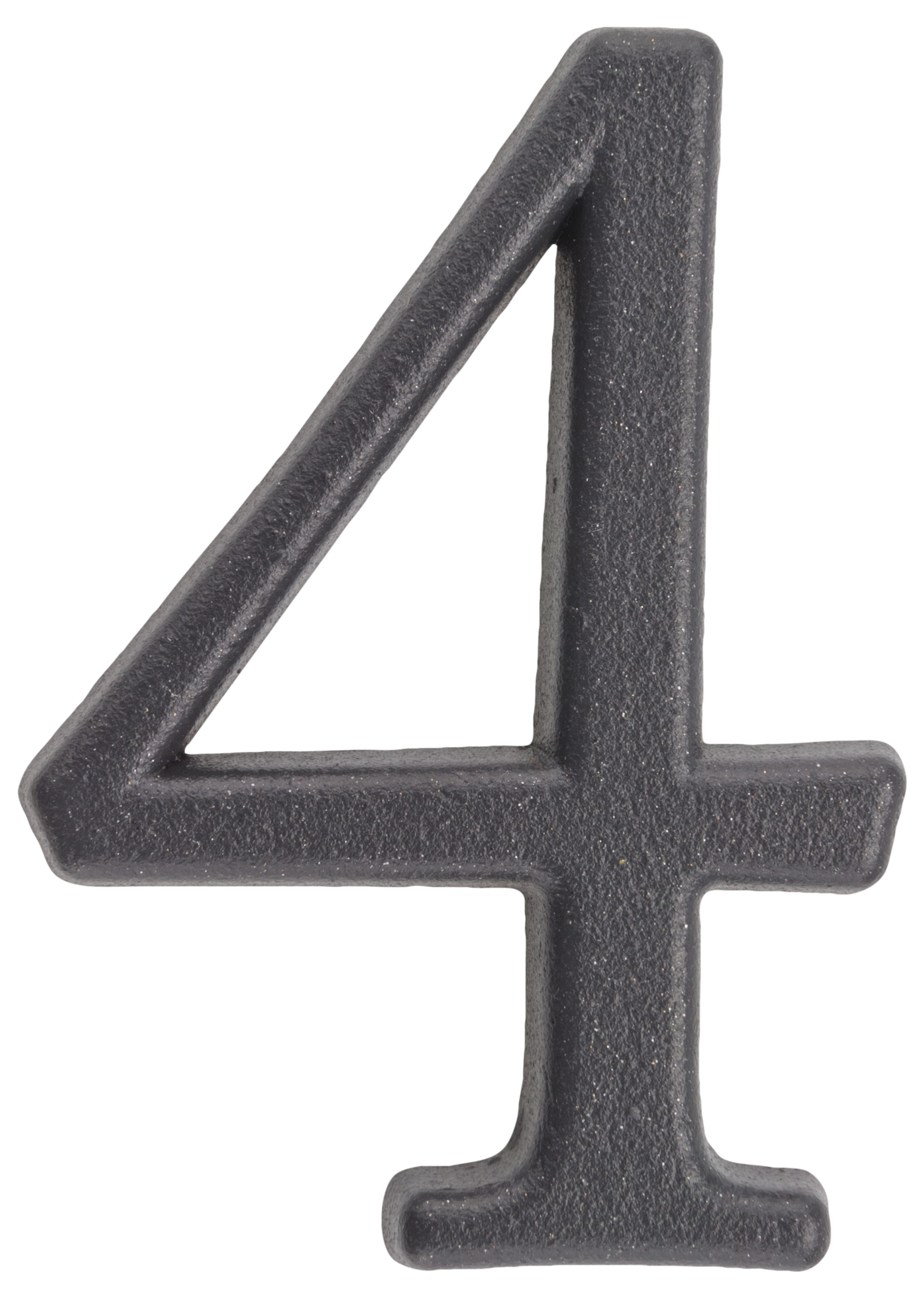 Cyfra 4 wys.5 cm metalowa grafitowa - Leroy Merlin