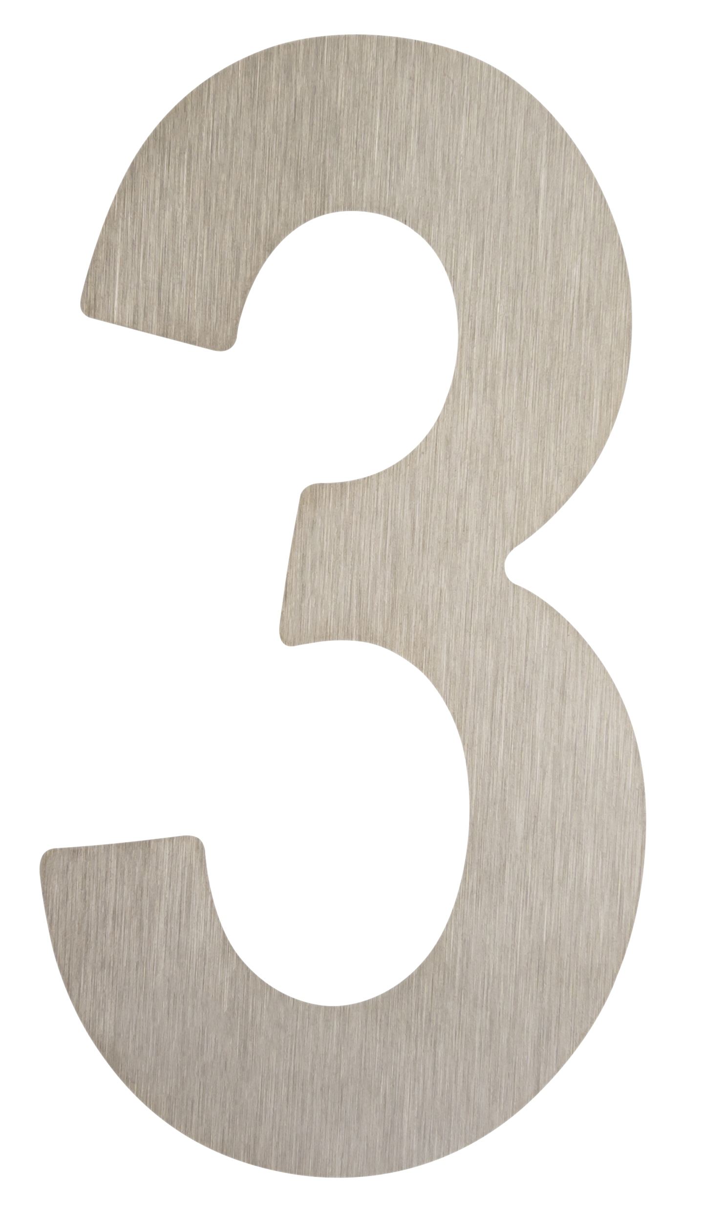 Cyfra 3 wys.5 cm plastikowa srebrna - Leroy Merlin