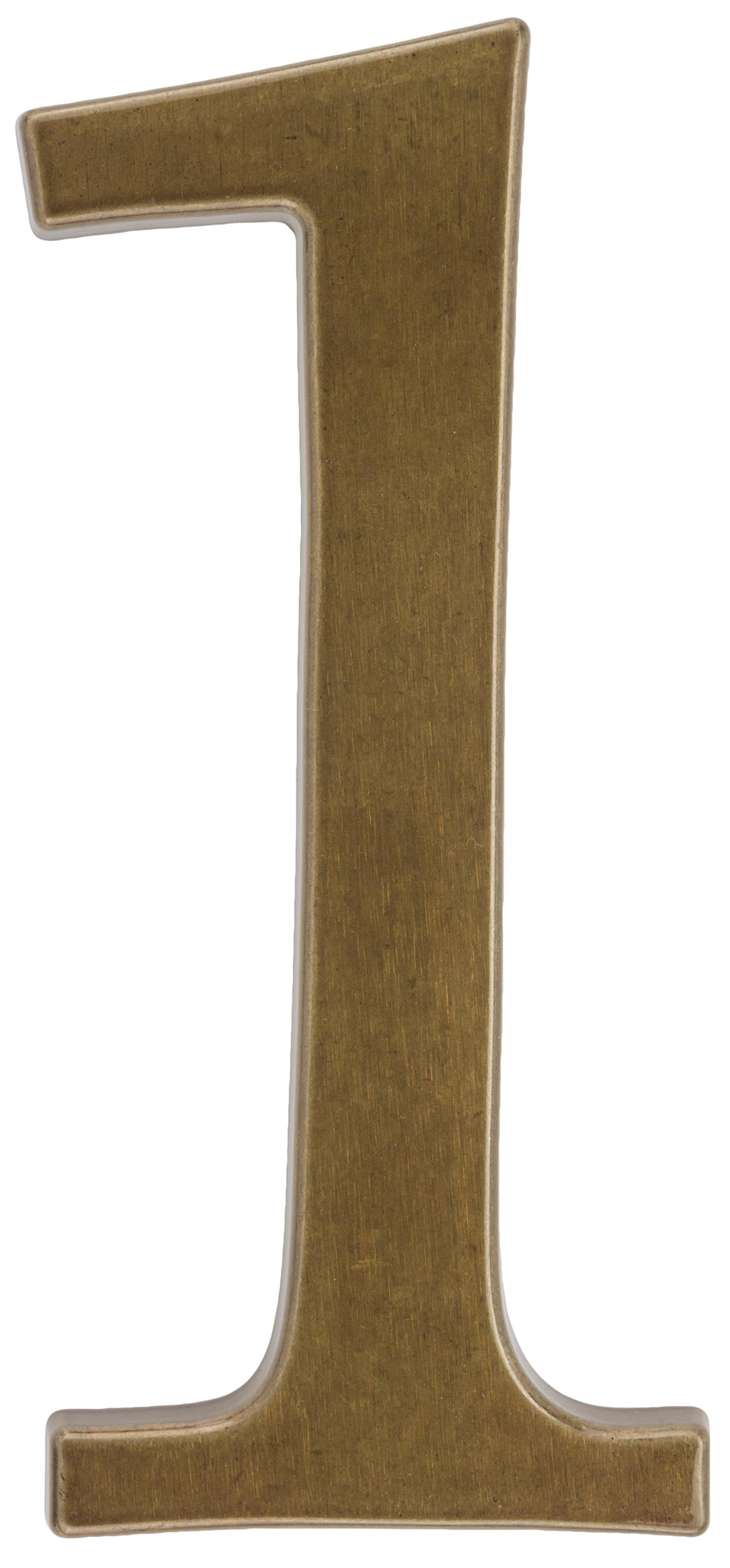 Cyfra 1 wys. 19 cm aluminiowa brązowa - Leroy Merlin