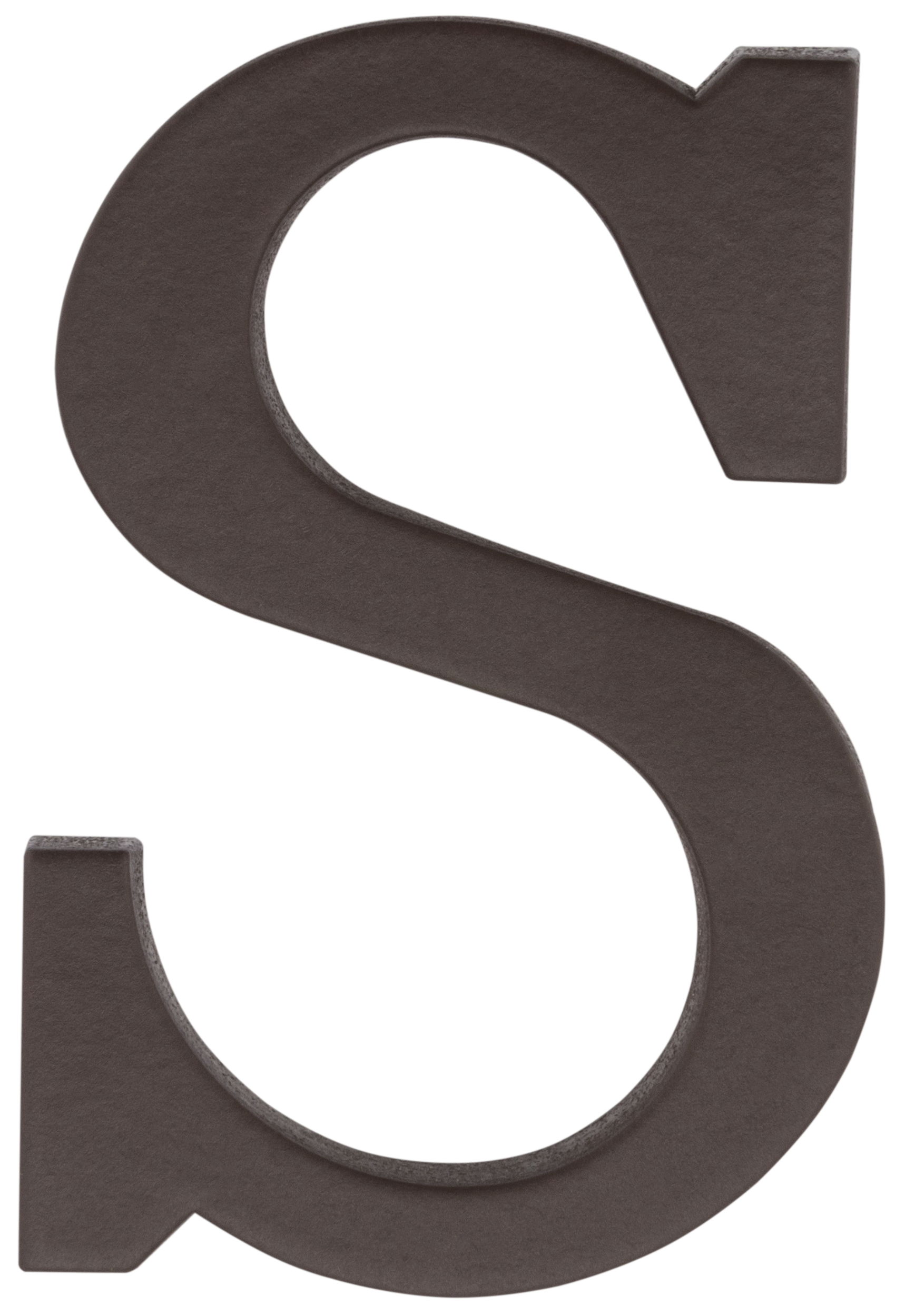 Litera S wys.9 cm plastikowa brązowa - Leroy Merlin