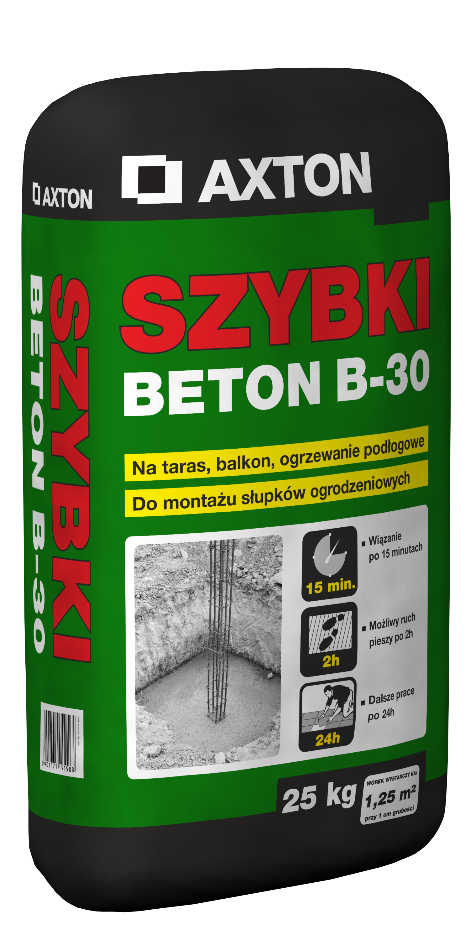 Beton B30 25+5 kg Axton - Leroy Merlin