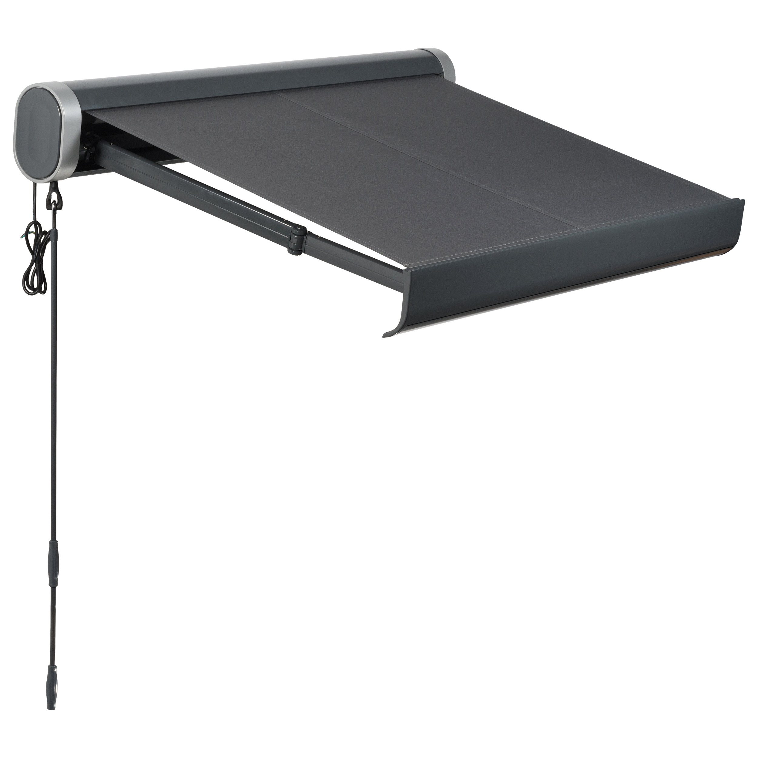 Markiza tarasowa z napędem Antracyt 5 x 3 m NATERIAL - Leroy Merlin
