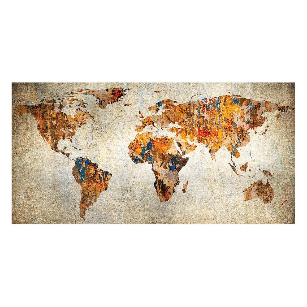 Stampa su tela Maps, multicolore 70 x 140 cm | Leroy Merlin