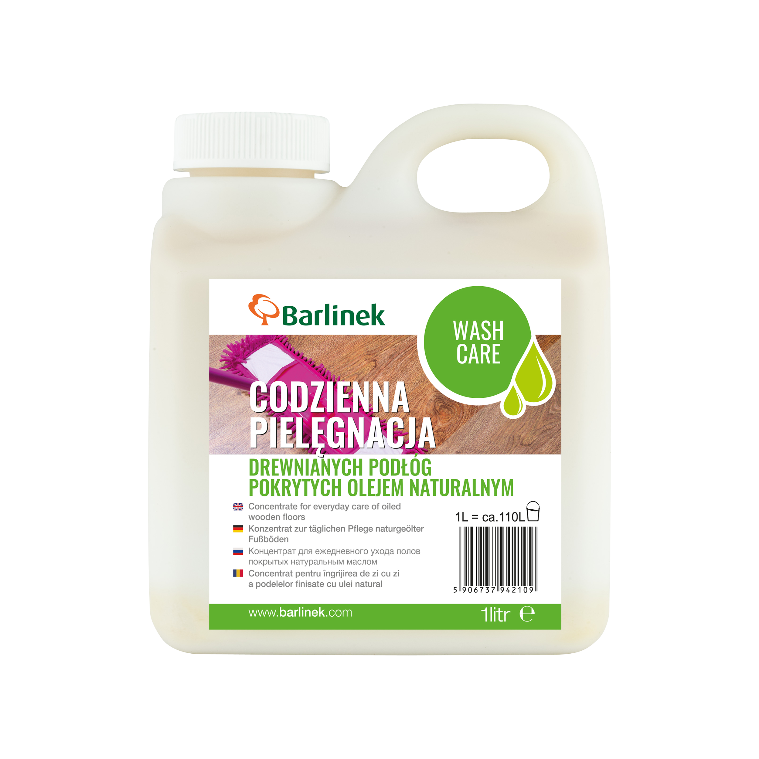 Środek do czyszczenia drewnianych podłóg WASH CARE 1 l BARLINEK - Leroy ...