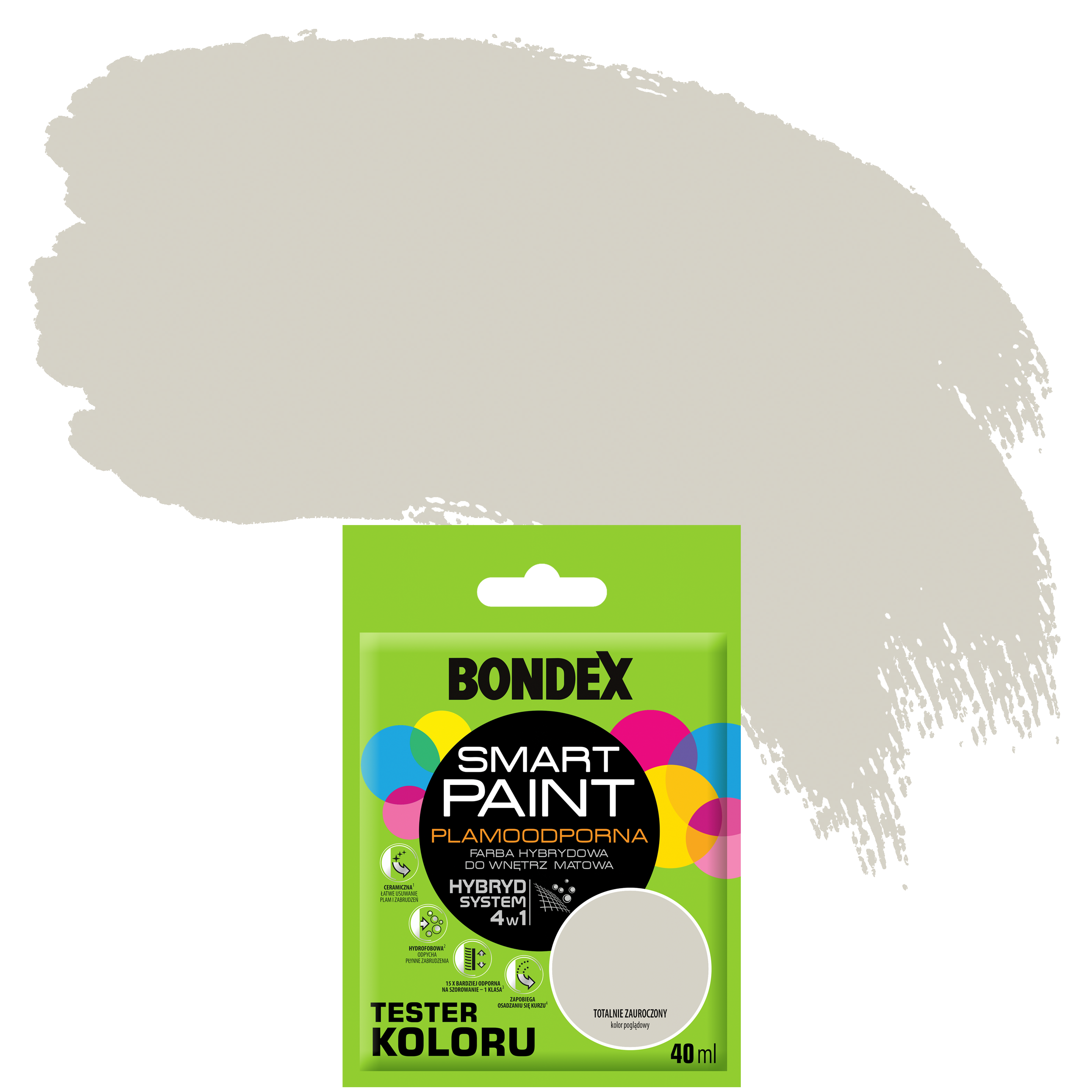 Tester farby Bondex Smart Paint Totalnie zauroczony 40 ml - Leroy Merlin