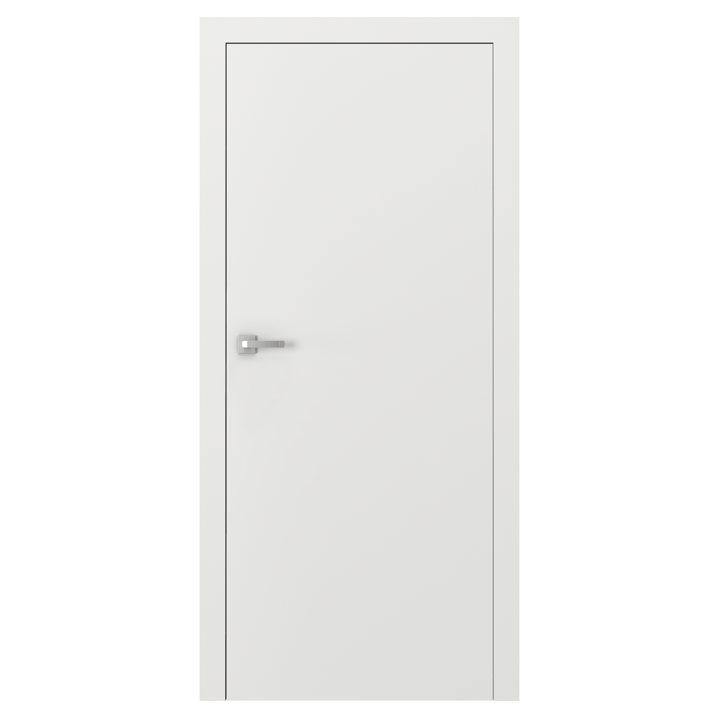 Drzwi wewnętrzne pełne bezprzylgowe Vector T Białe 80 Prawe Porta ...