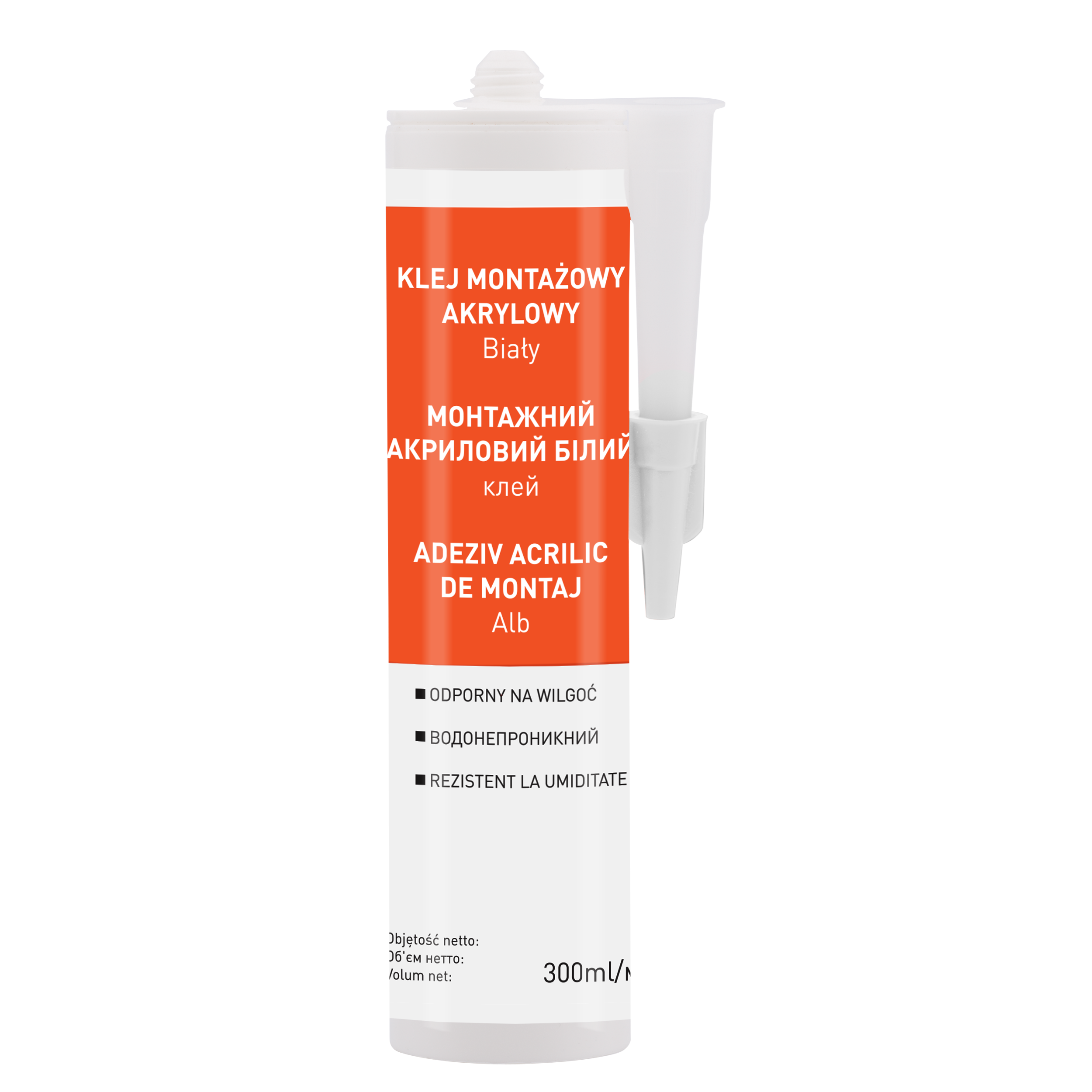 Klej montażowy AKRYLOWY 300 ml Biały - Leroy Merlin