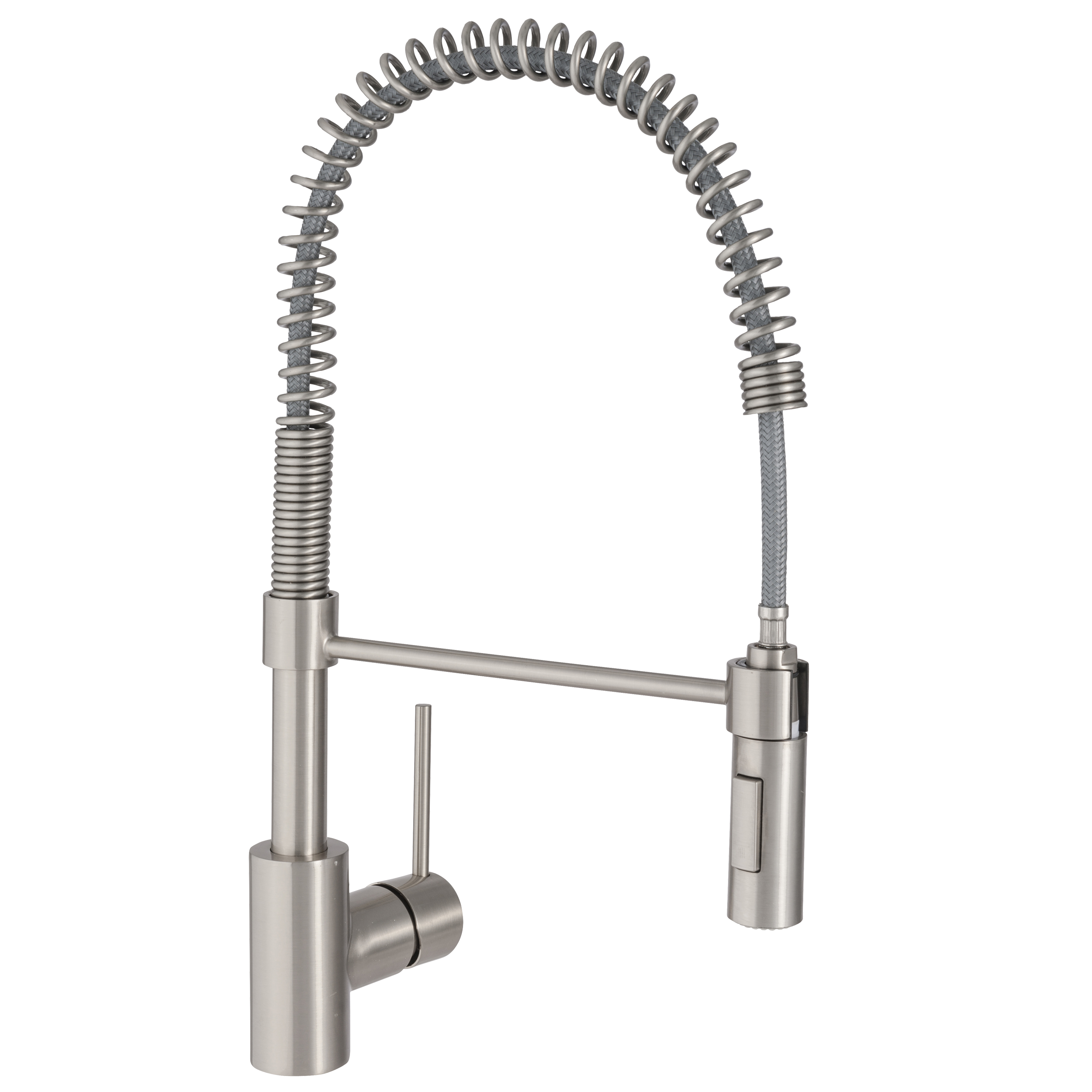 Grifo de cocina monomando con caño extraíble DELINIA Thomas en acero ...