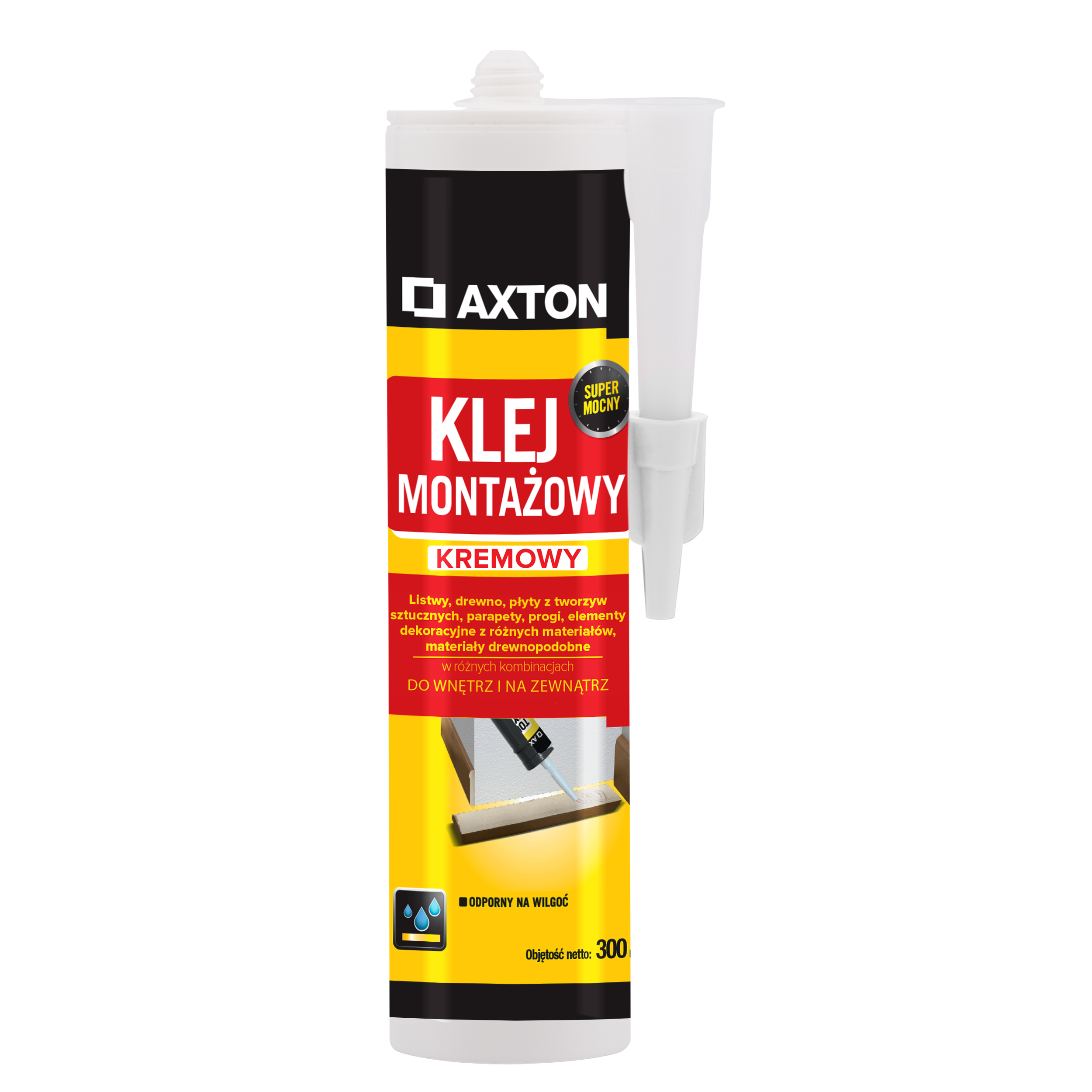 Klej montażowy KONTAKTOWY 300 ml kremowy AXTON - Leroy Merlin