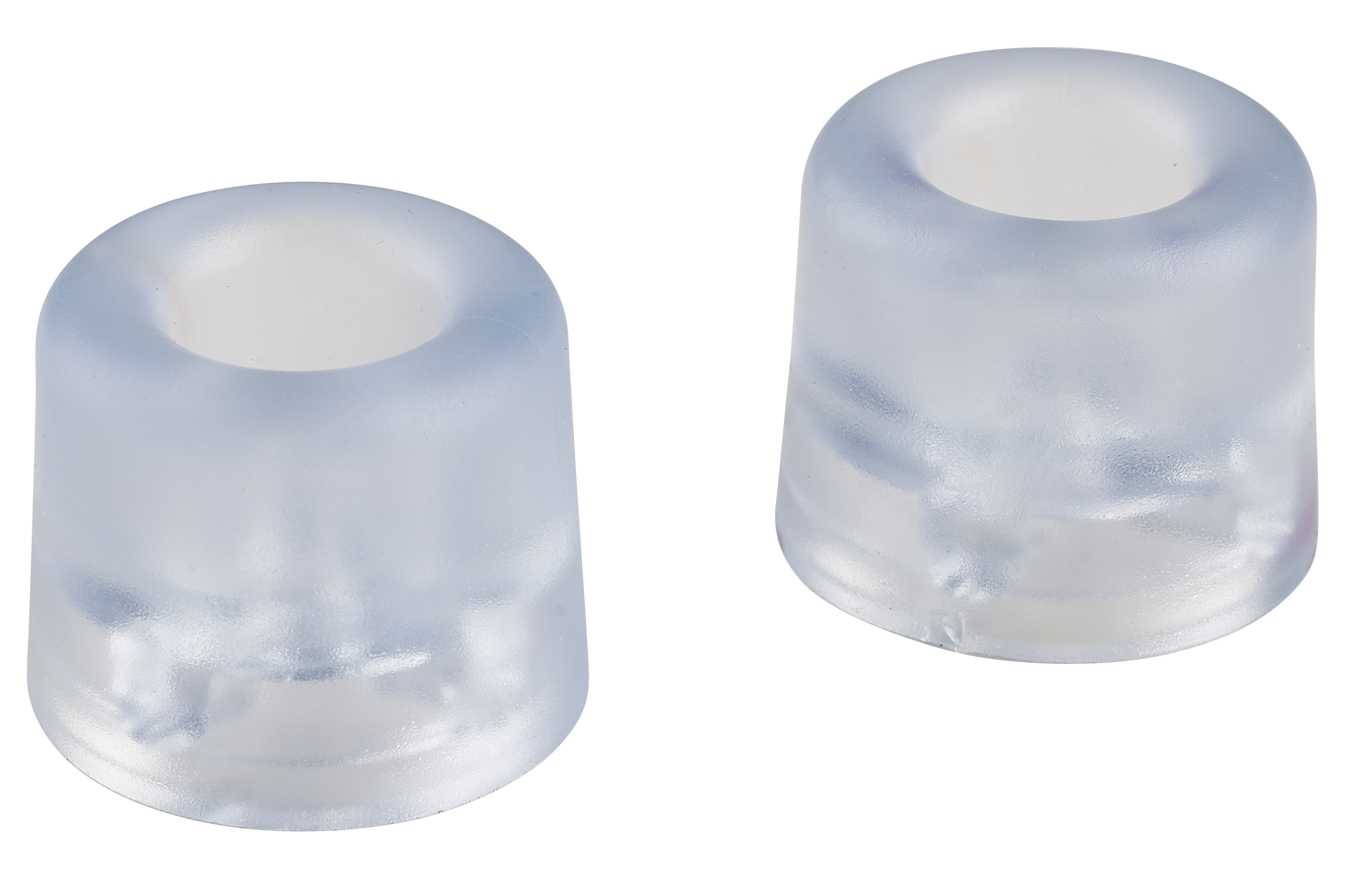 2 Tope de puerta de atornillar STANDERS Transparente PVC, AN.3x L.3 x H ...