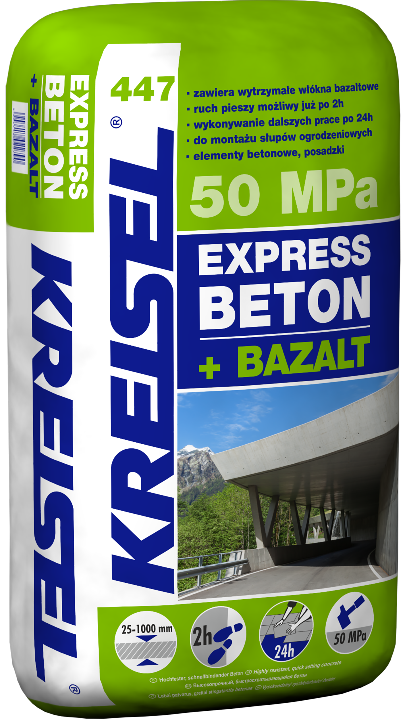 Wylewka betonowa Express Beton + Bazalt 447 25 kg Kreisel - Leroy Merlin