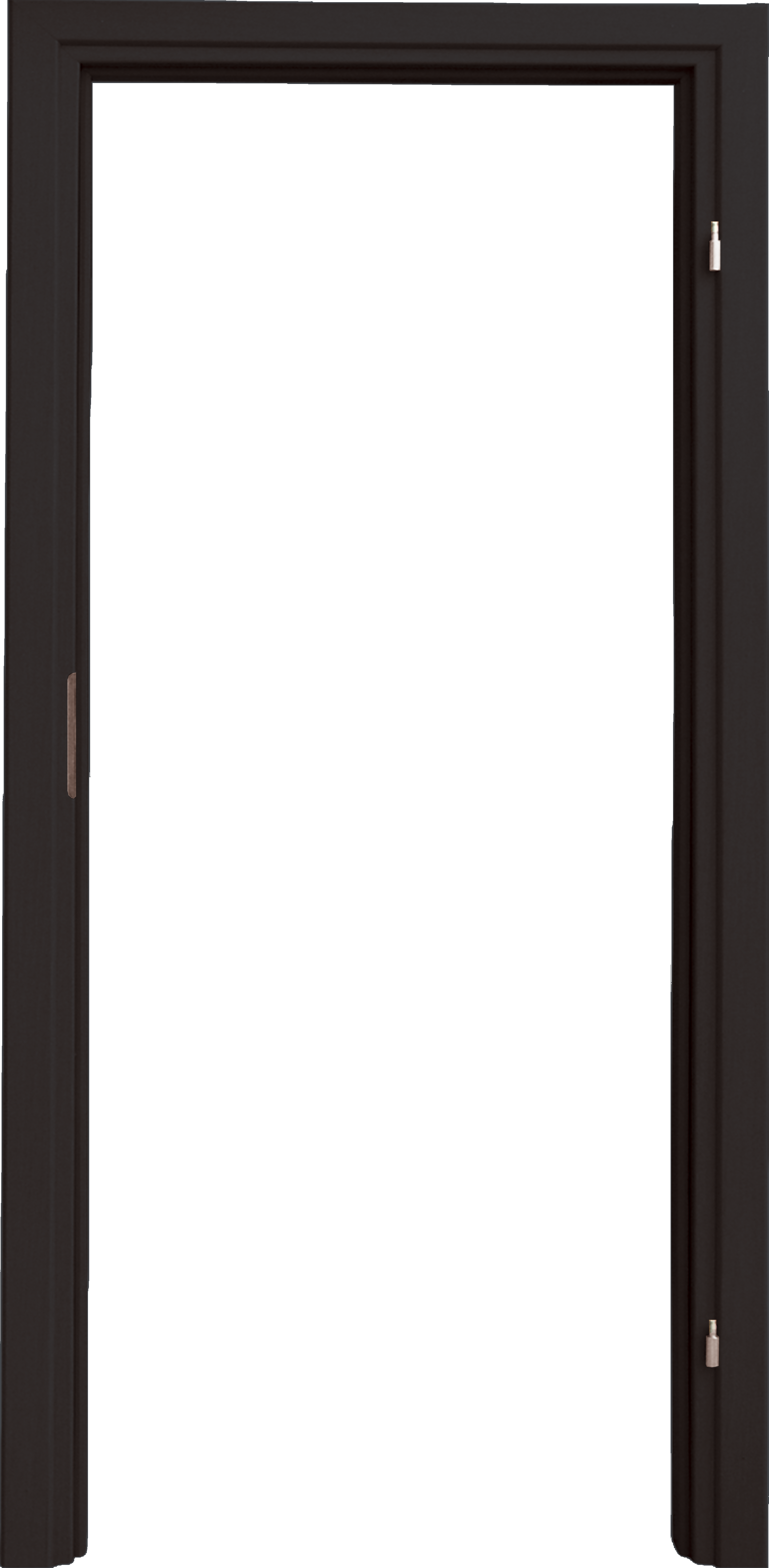 Ościeżnica regulowana do skrzydła Plato 90 Prawa Czarny mat 80 - 100 mm Voster - Leroy Merlin