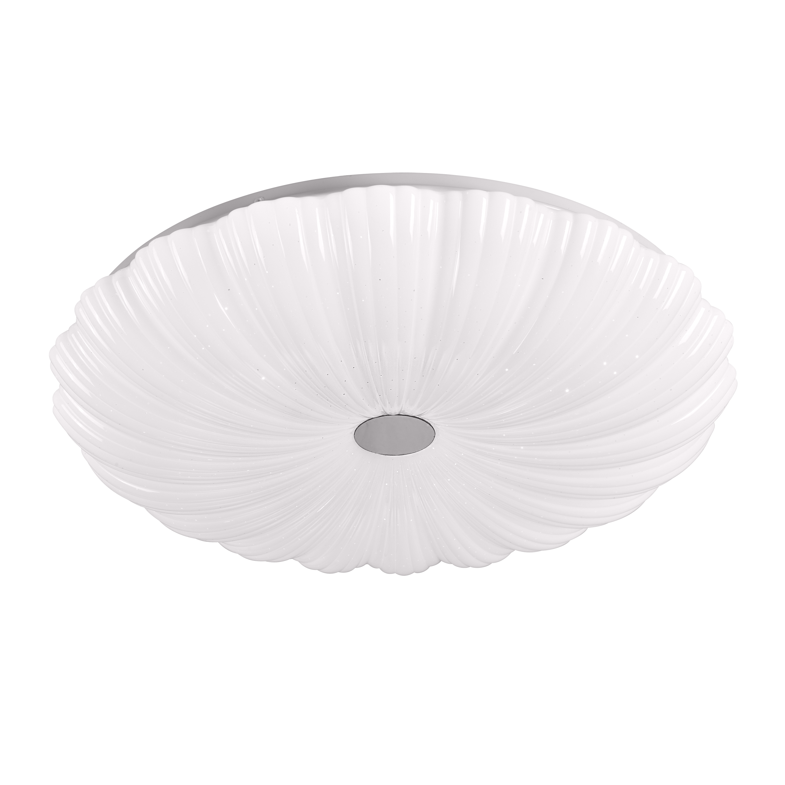 Plafon FLOWER z pilotem 48 cm biały okrągły LED POLUX - Leroy Merlin