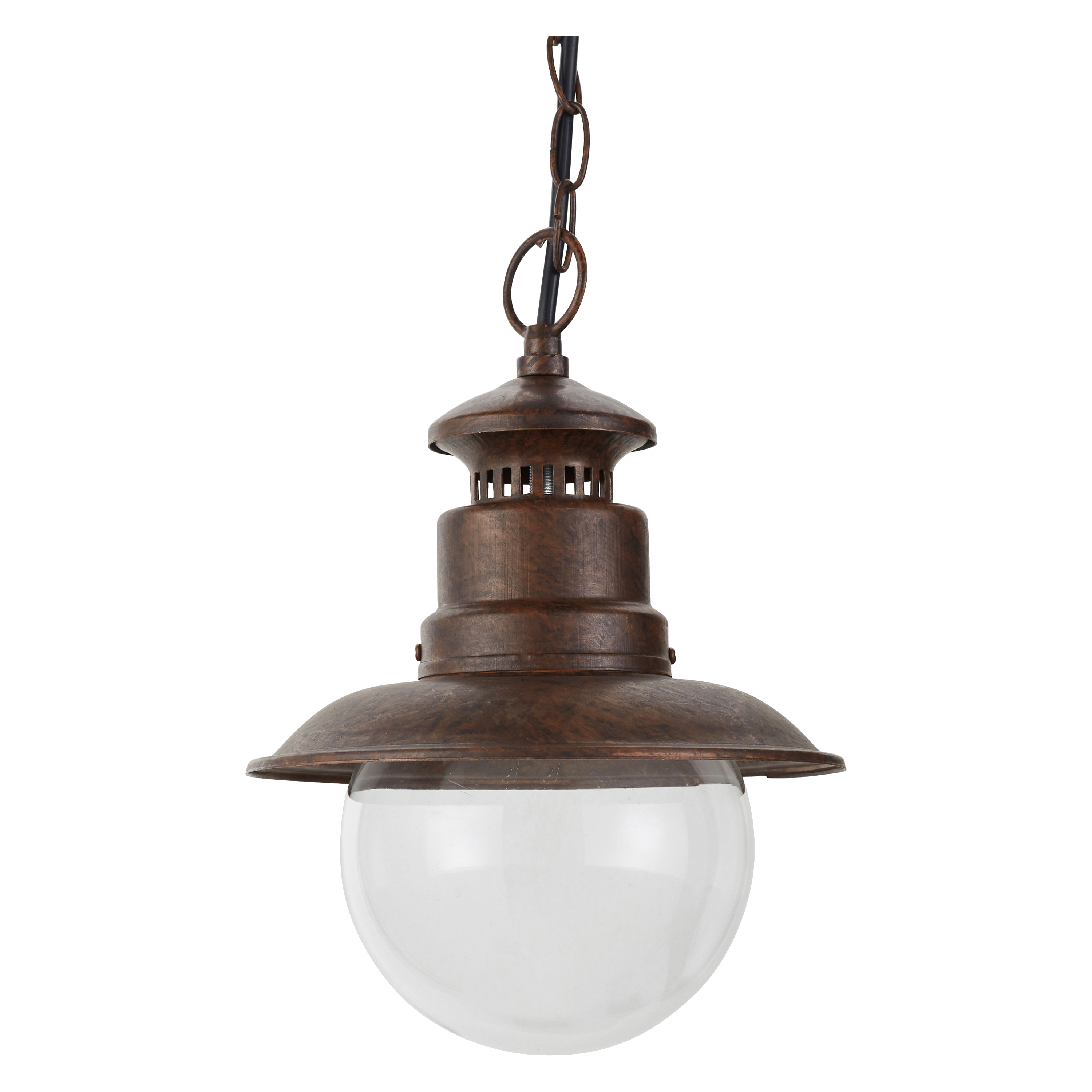 Lampa ogrodowa wisząca RUST MARINA IP44 patyna E27 INSPIRE - Leroy Merlin