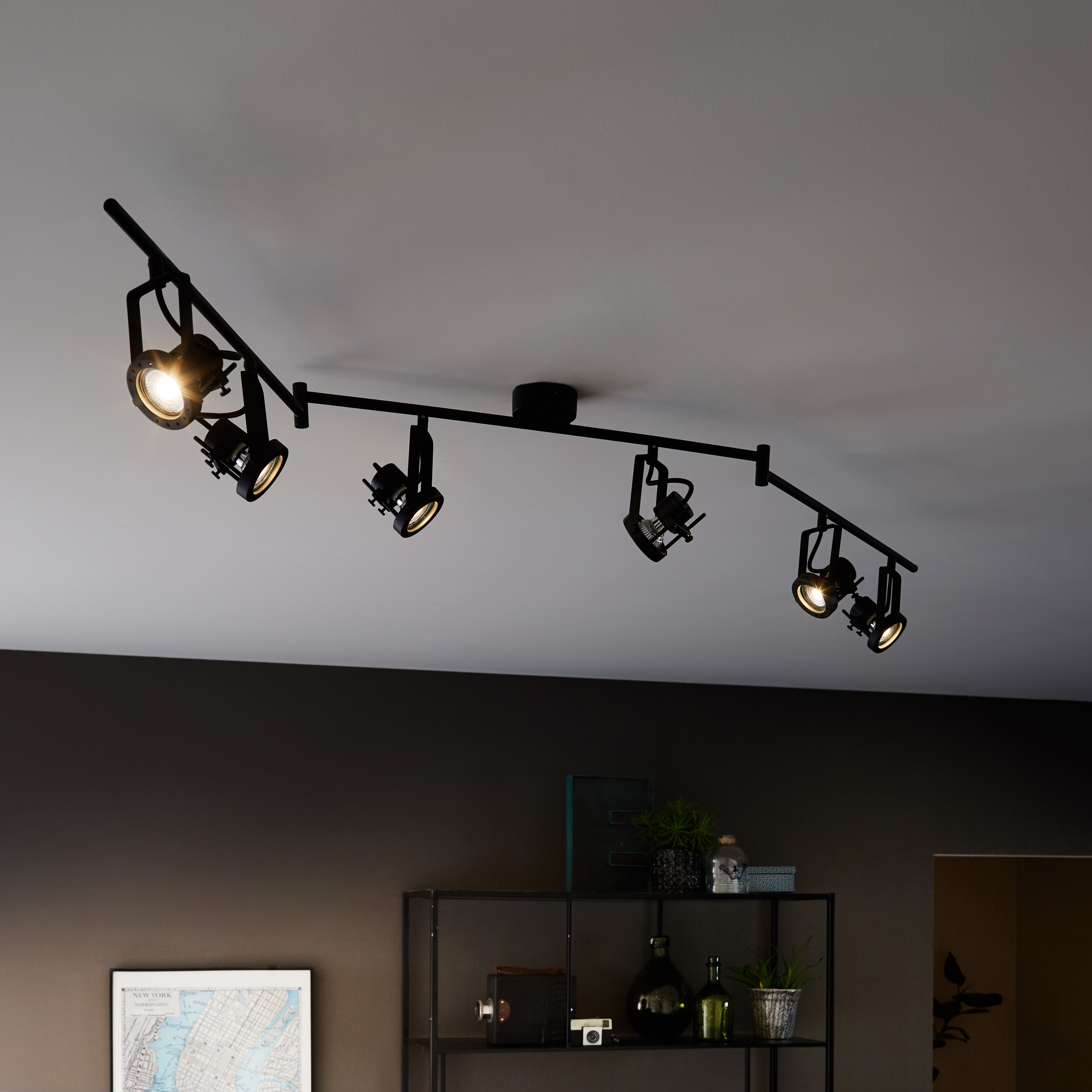 Faretto decorativo senza fonte luminosa TECHNIC NERO OPACO GU10 42W ...